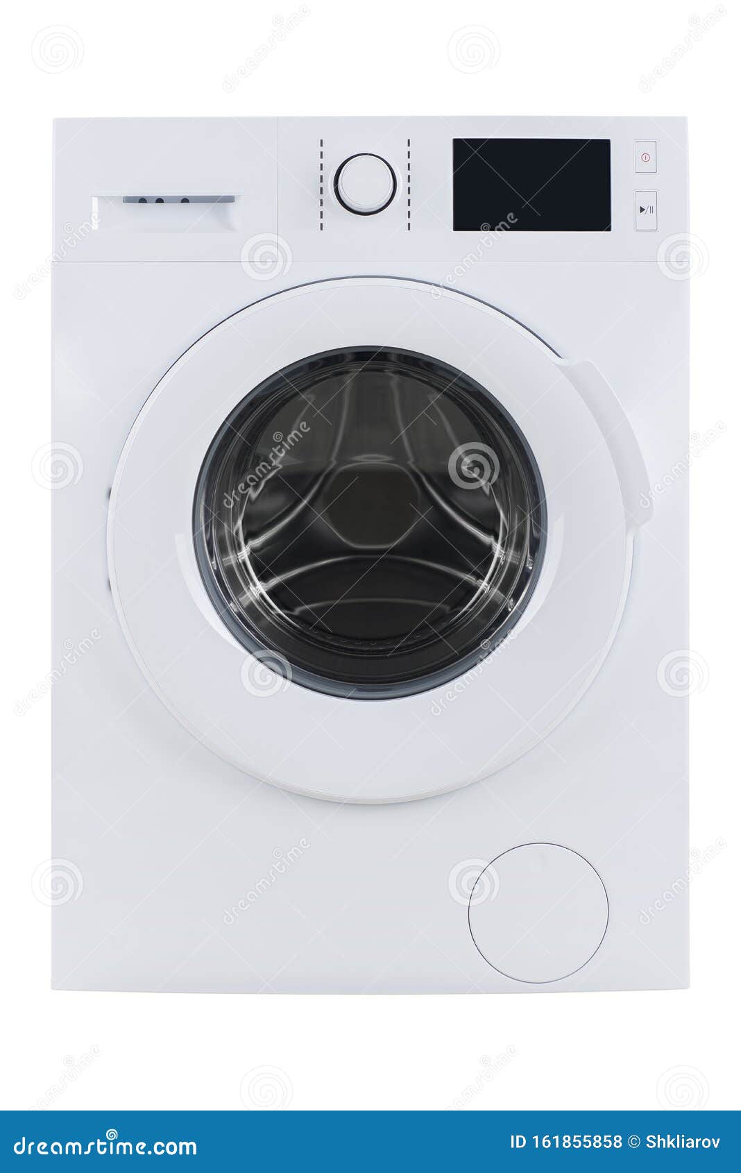 Isolated Washing Machine on a White Background Stock Photo - Image of ...