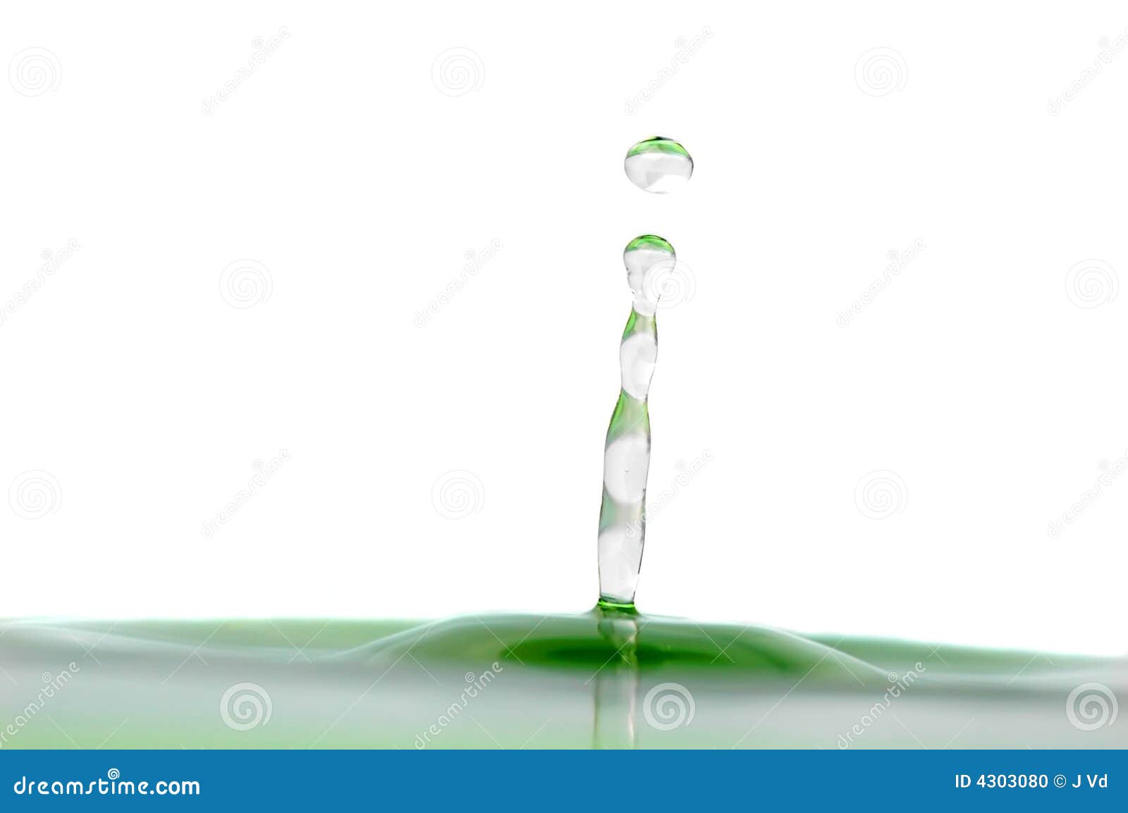 Isolated Water Droplet with Splash Stock Photo - Image of freshness ...