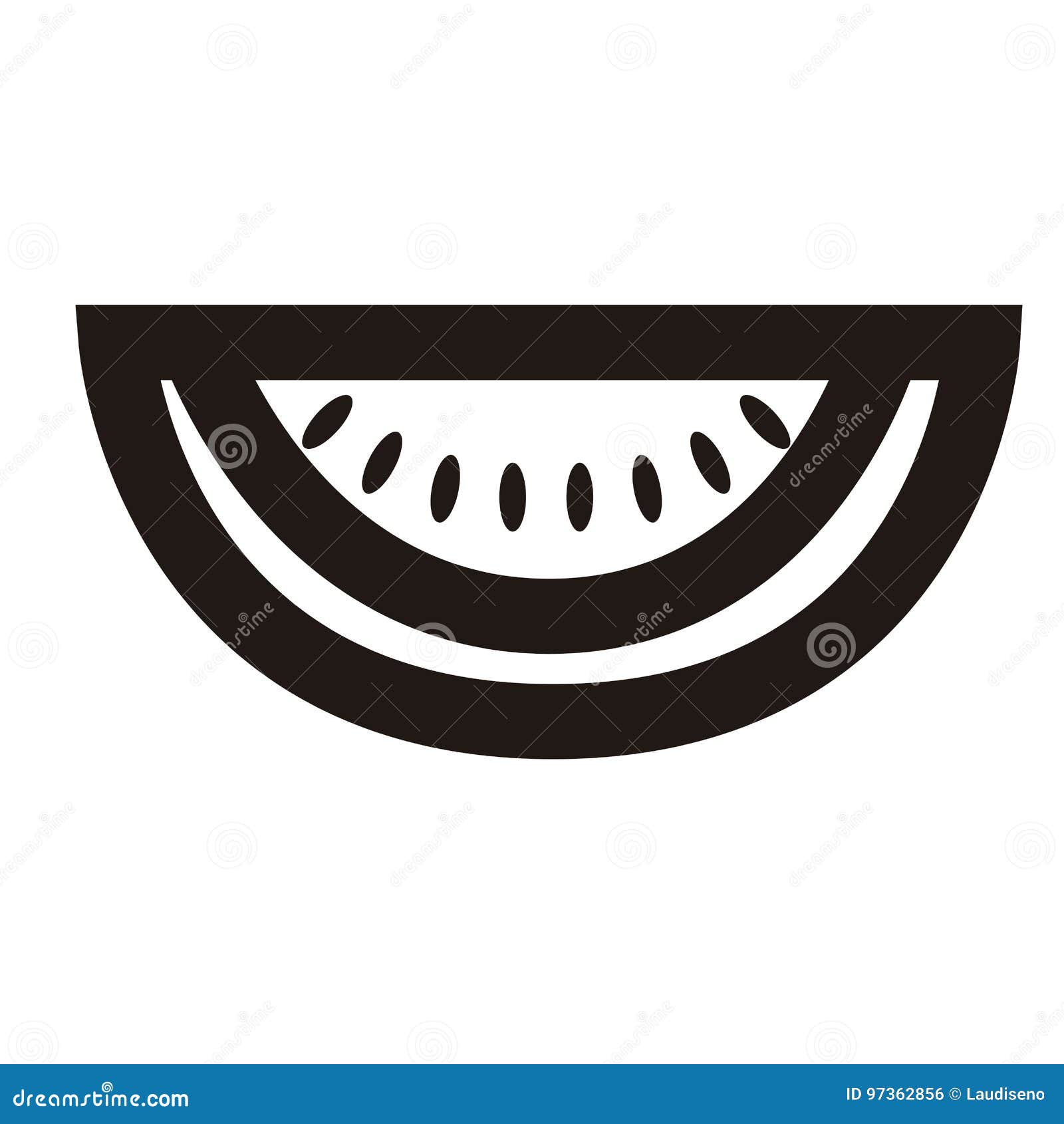 Isolated Watermelon Outline Stock Vector - Illustration of tourism ...