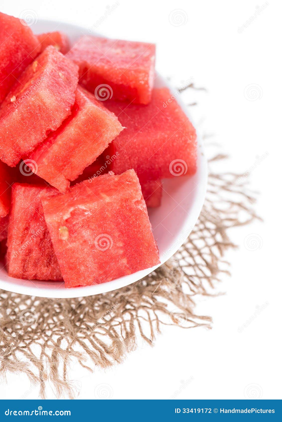 Isolated Watermelon Pieces stock photo. Image of fresh - 33419172