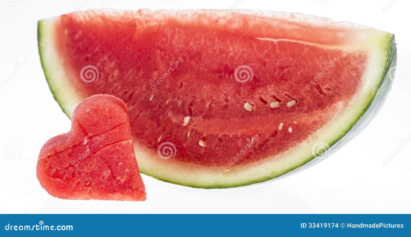 Isolated Watermelon Pieces stock photo. Image of fresh - 33419174
