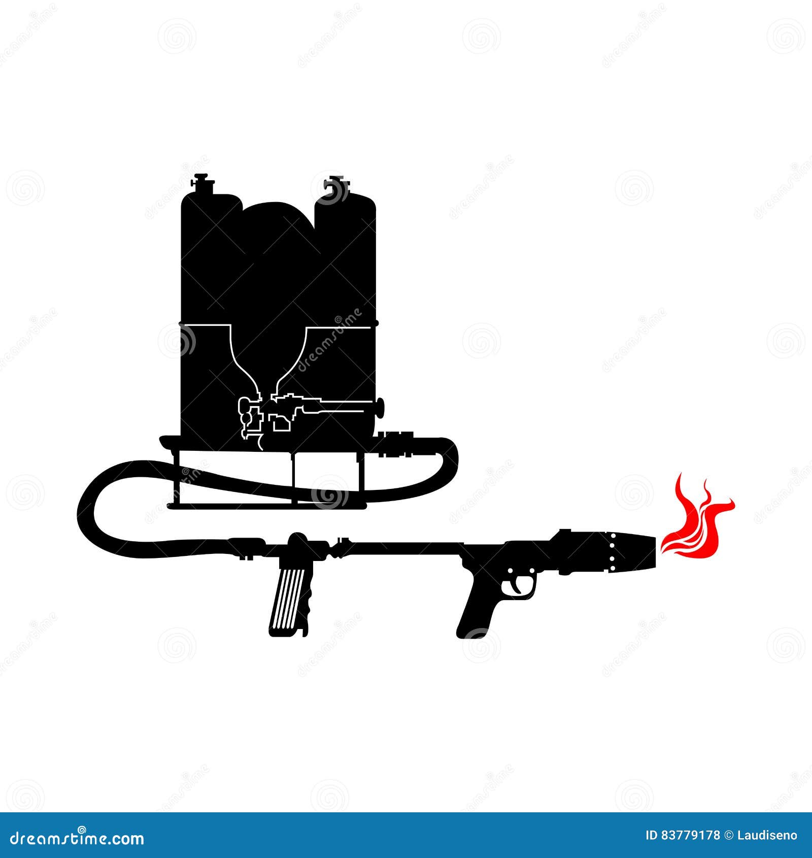 Flamethrower Silhouette Icon: Tattoo-inspired Animated Gifs And ...