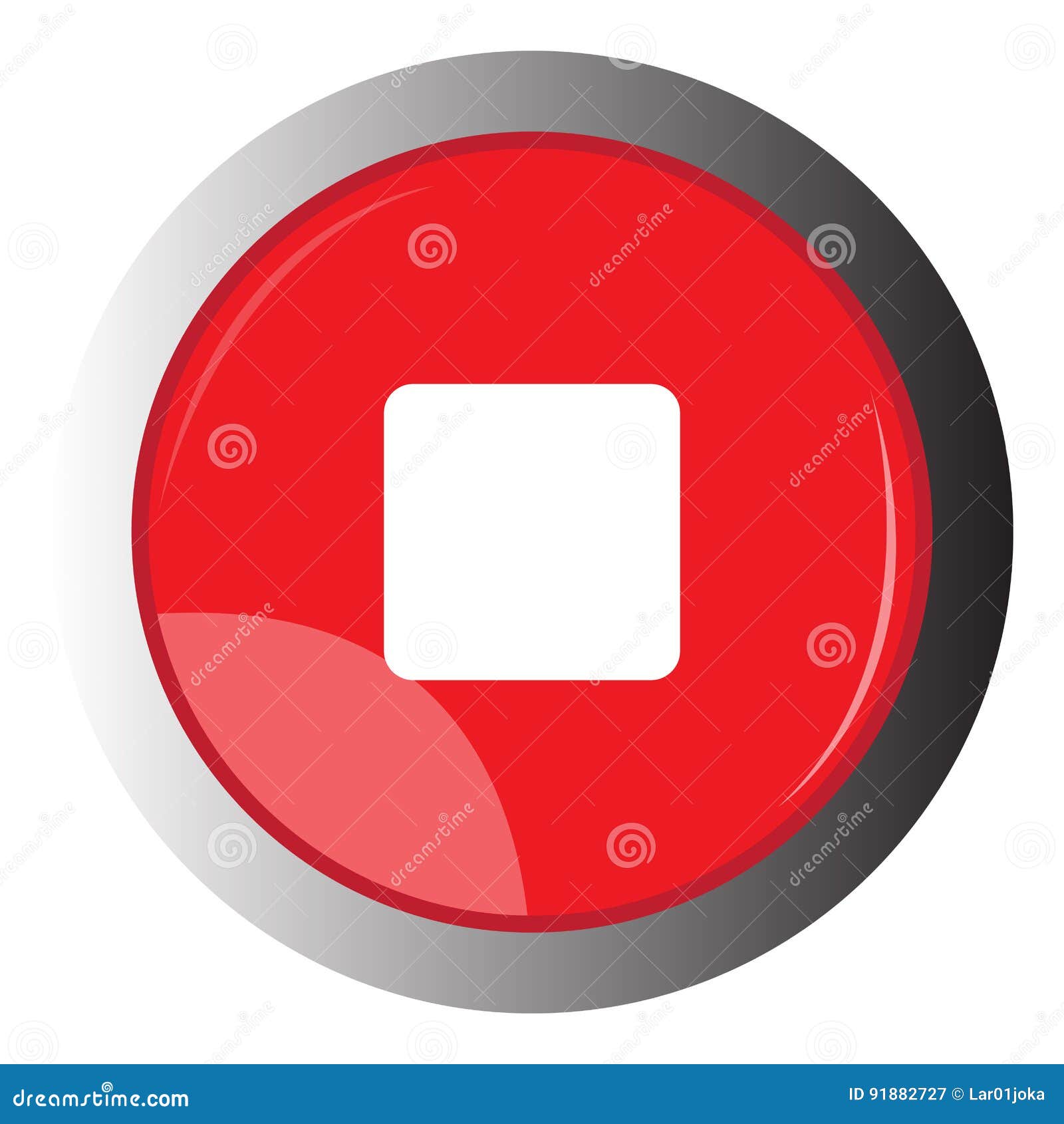 Isolated web button stock vector. Illustration of video - 91882727