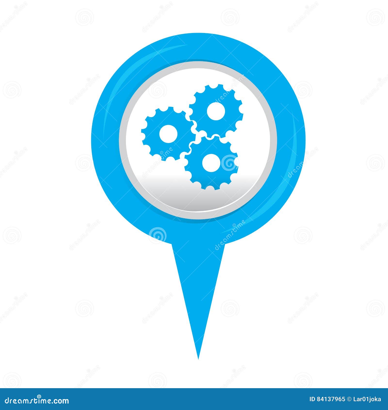 Isolated web pin stock vector. Illustration of clipart - 84137965