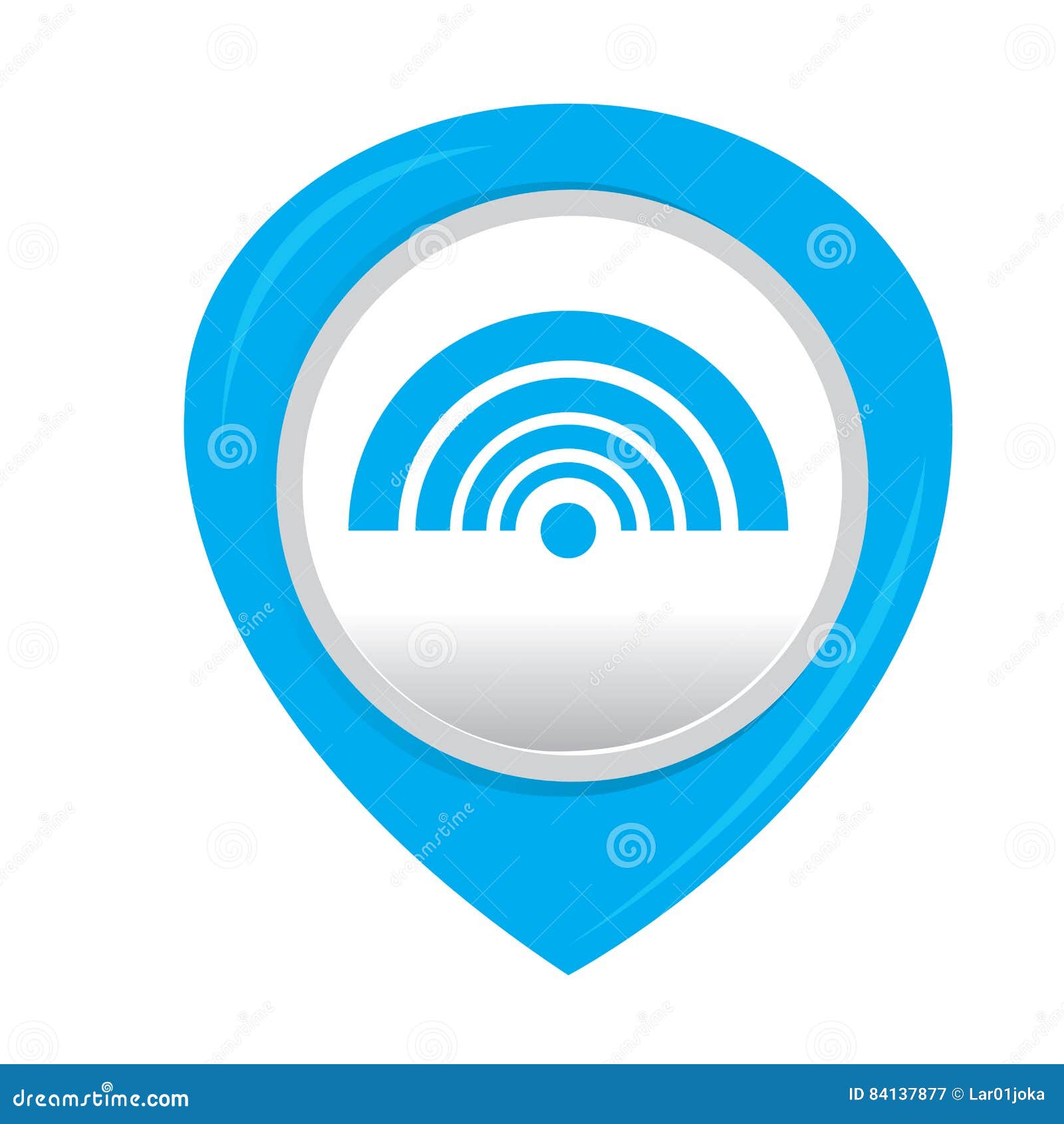 Isolated web pin stock vector. Illustration of symbol - 84137877