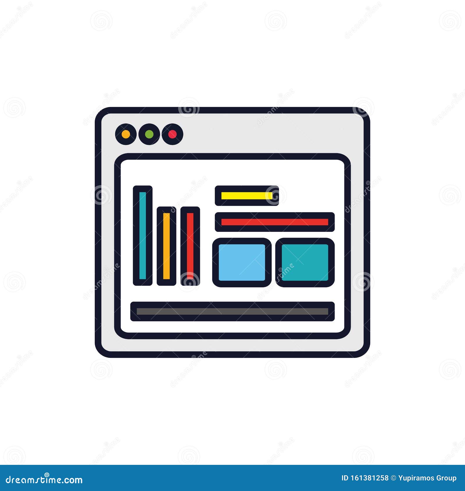 Isolated Website Icon Fill Vector Design Stock Vector - Illustration of ...