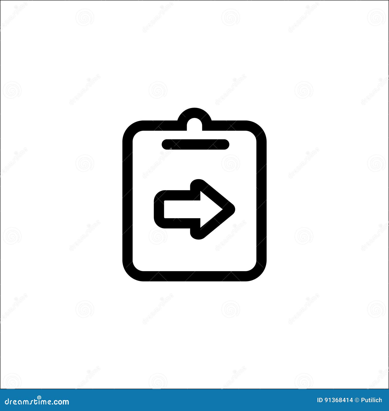 Isolated on White Background. Assignment, Deadline, Incomplete Icon ...