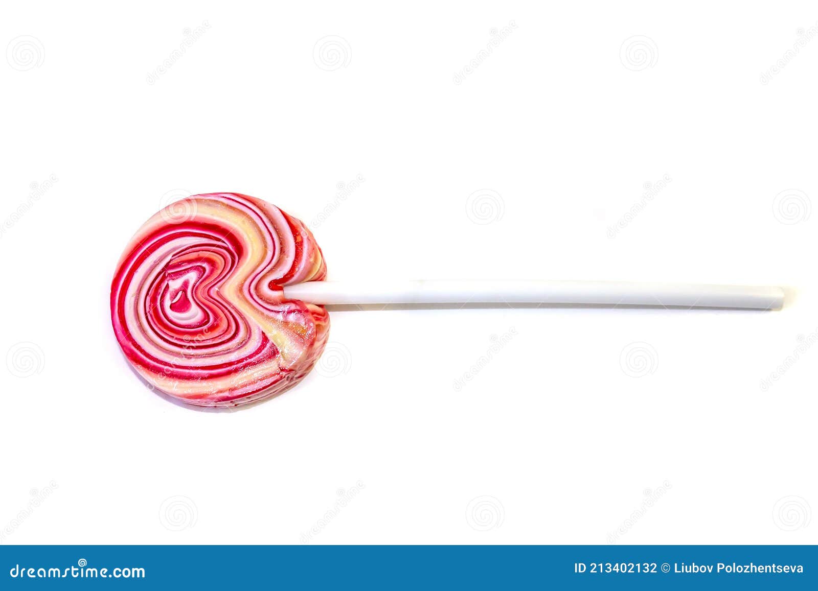 Isolated on White Background Lollipop Stock Photo - Image of dessert ...