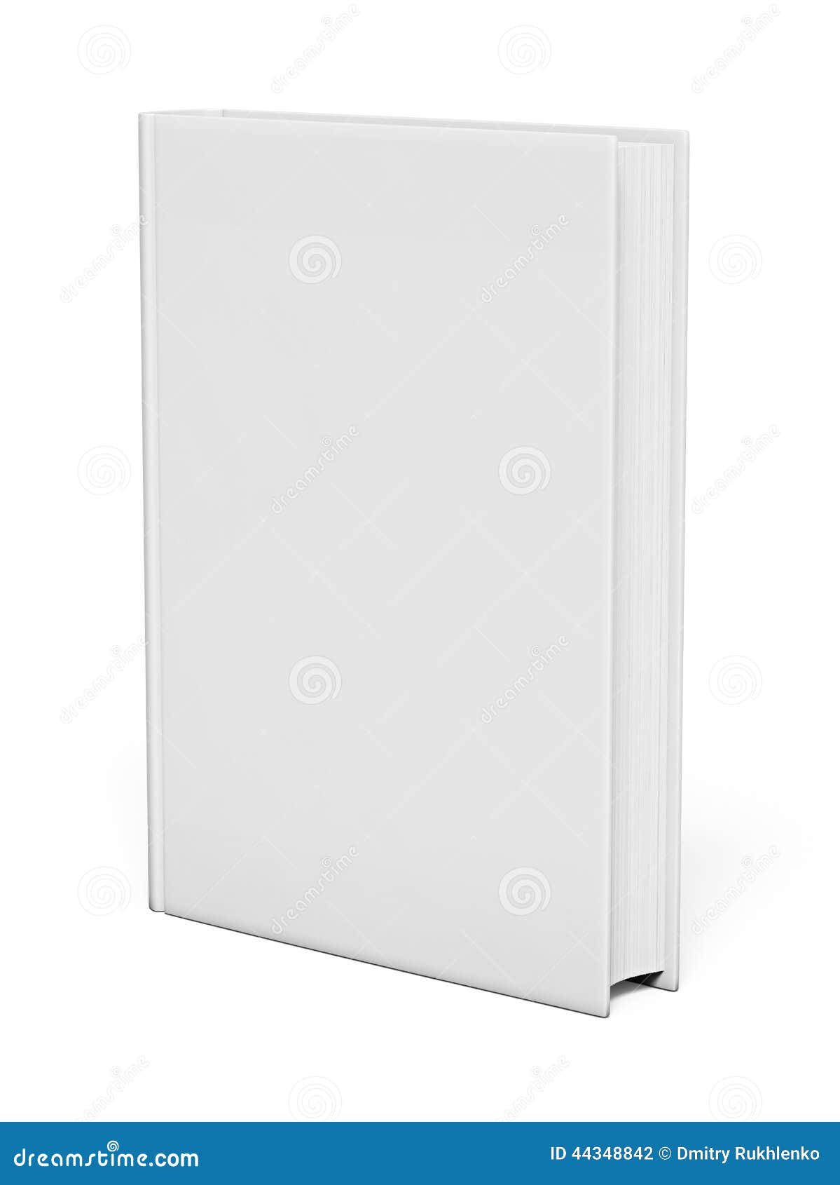 Isolated white blank book stock illustration. Illustration of cover ...