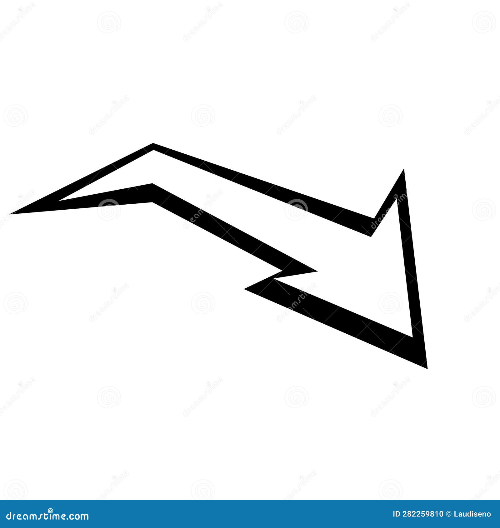 Isolated White Comic Arrow Transition Vector Stock Vector ...
