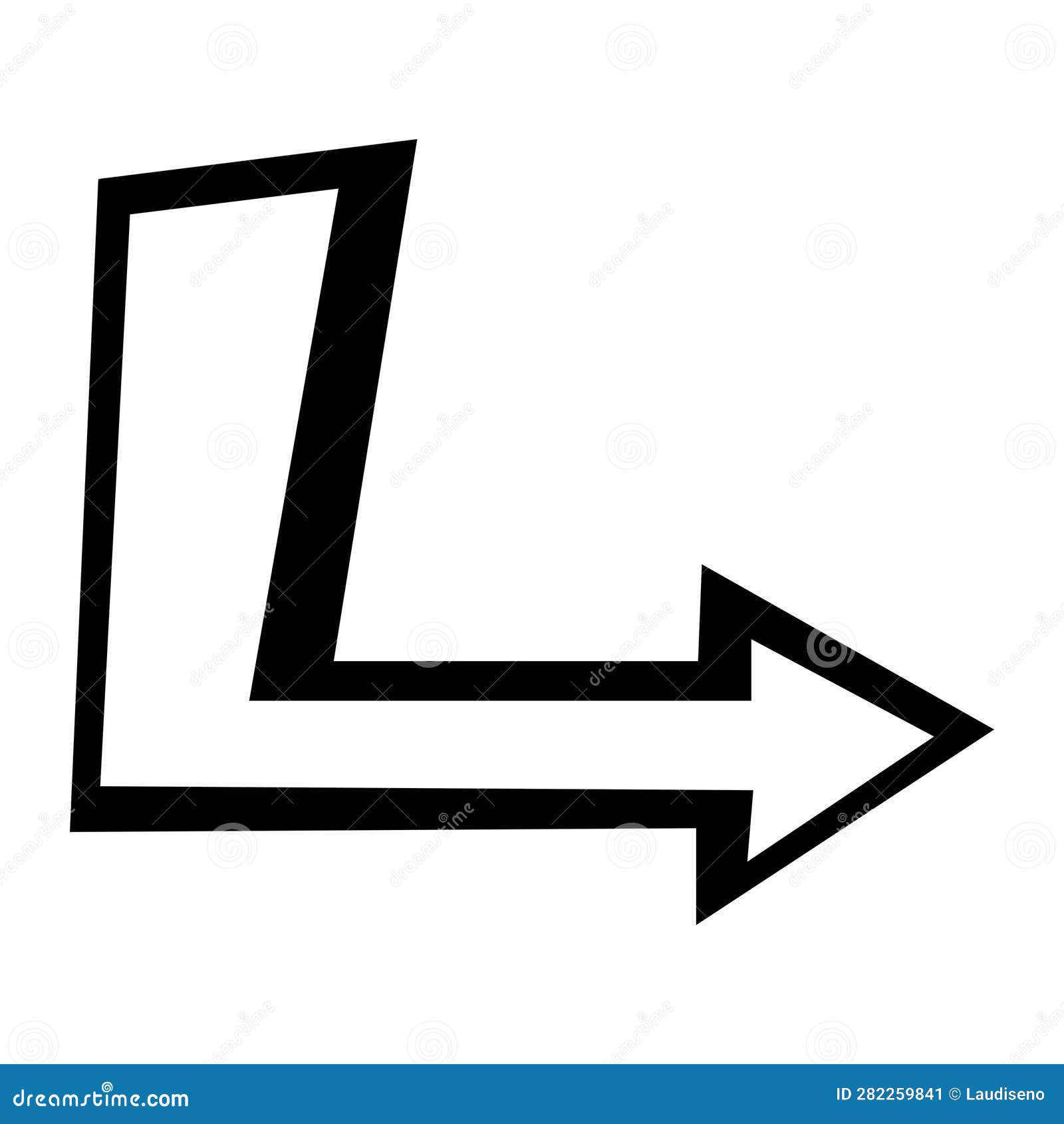 Isolated White Comic Arrow Transition Vector Stock Vector ...