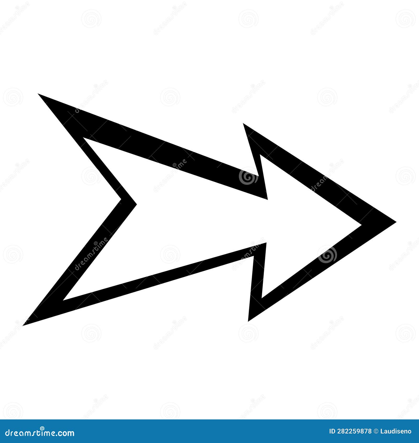 Isolated White Comic Arrow Transition Vector Stock Vector ...
