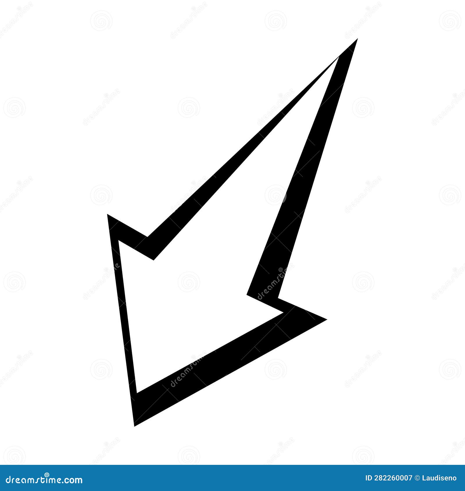 Isolated White Comic Arrow Transition Vector Stock Vector ...