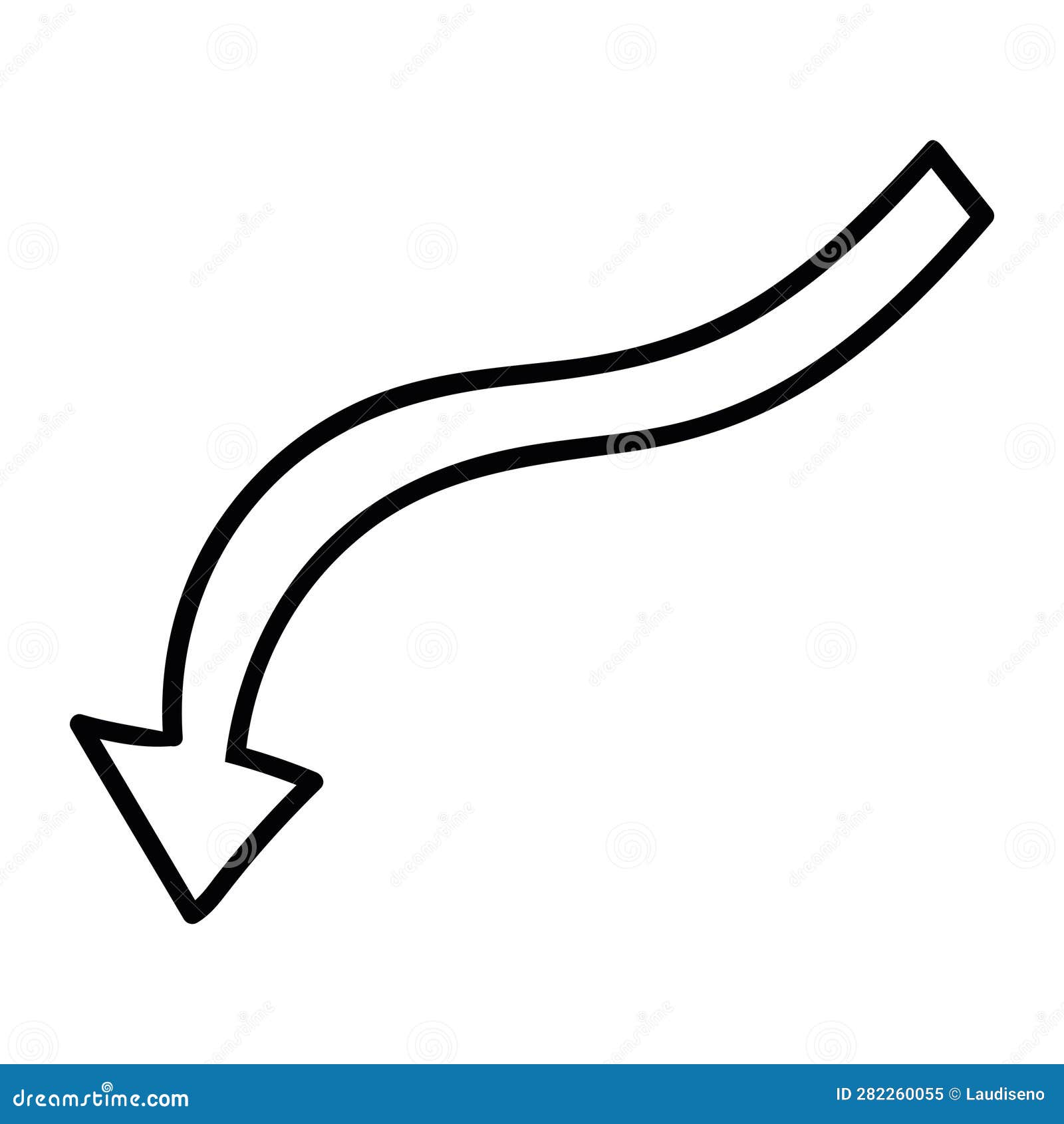 Isolated White Comic Arrow Transition Vector | CartoonDealer.com #282260055