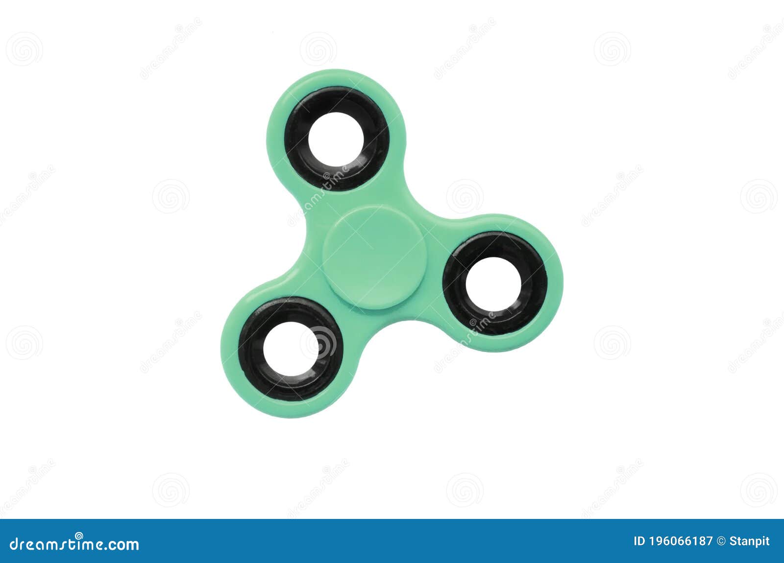 Isolated on White Green Spinner Stock Image - Image of concentration ...