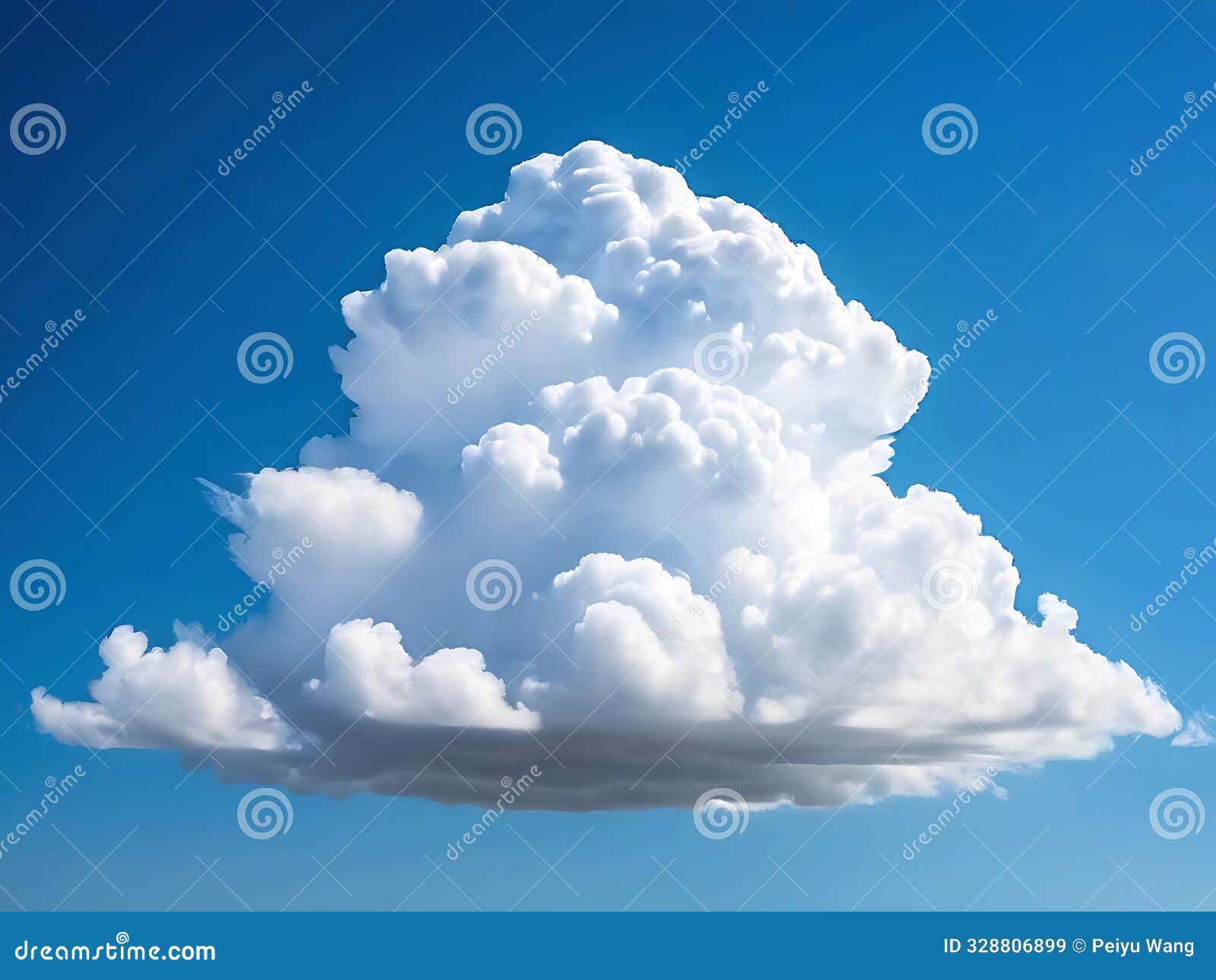 Isolated White Natural Cloud Element Generative AI Stock Illustration ...
