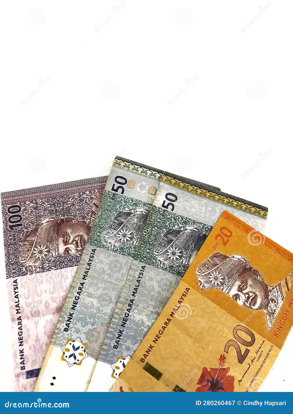 White Photo of Some Malaysian Ringgit Banknotes Stock Image - Image of ...