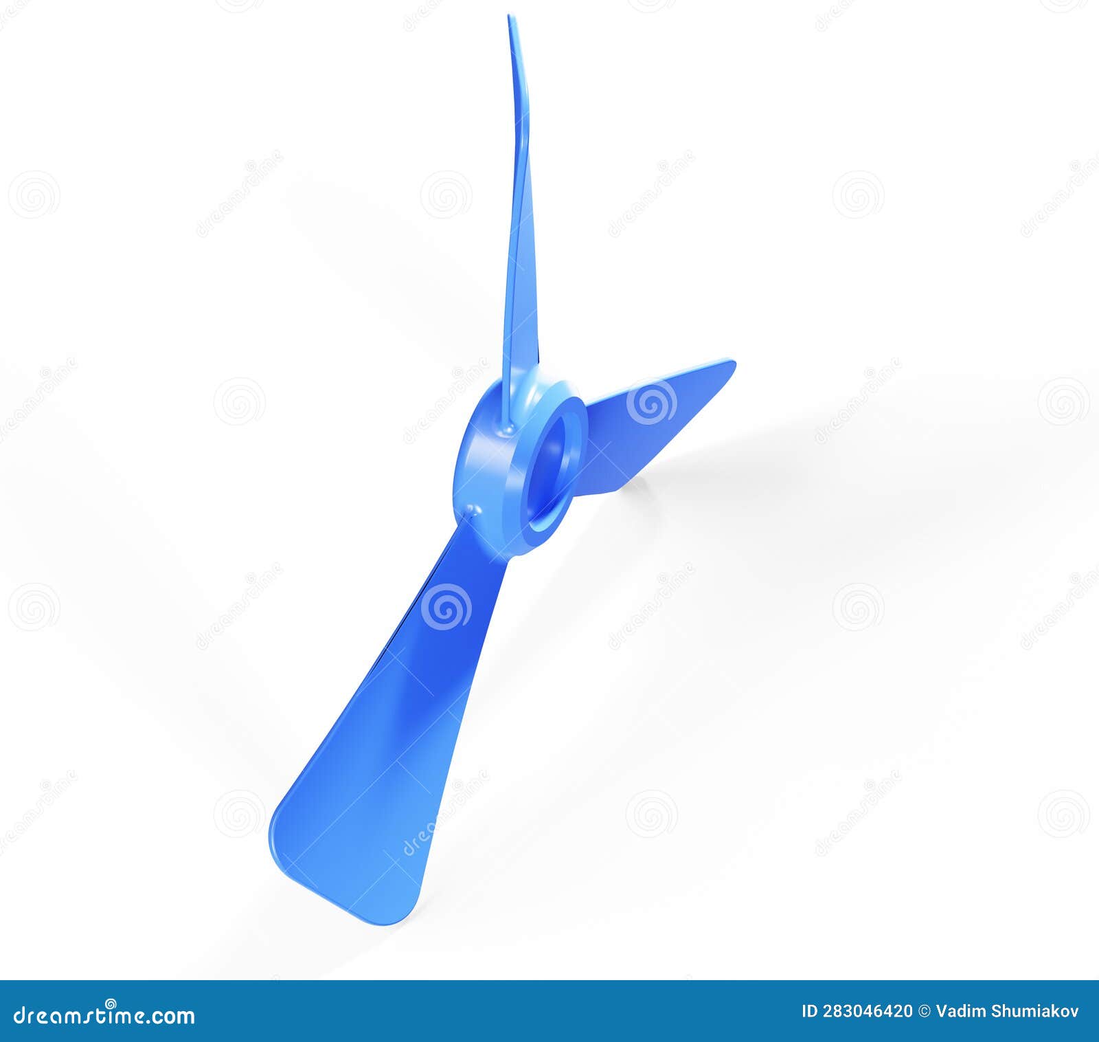 Isolated White Pinwheel 3d Render on White Stock Illustration ...