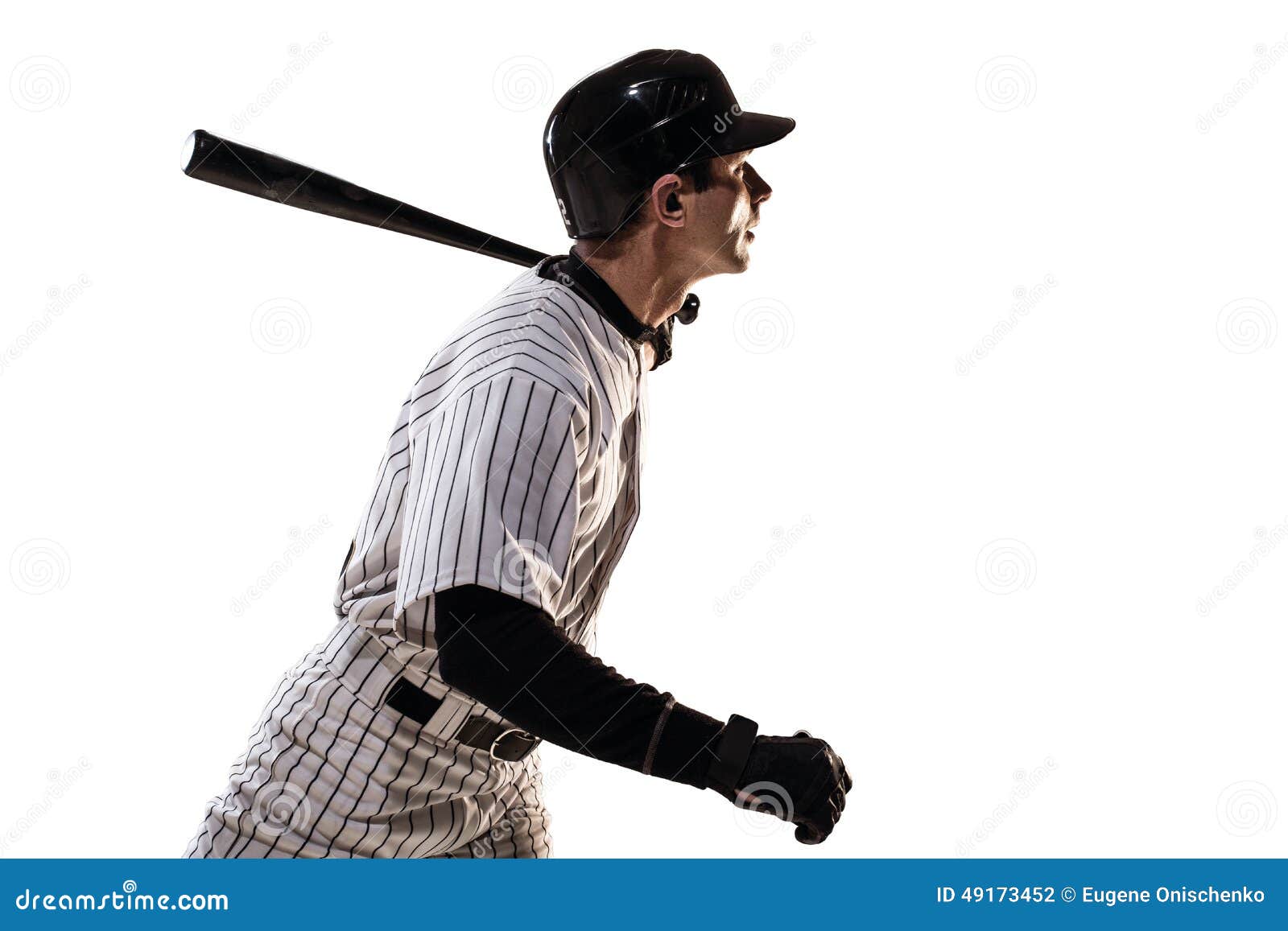 Isolated on White Professional Baseball Player Stock Photo - Image of ...