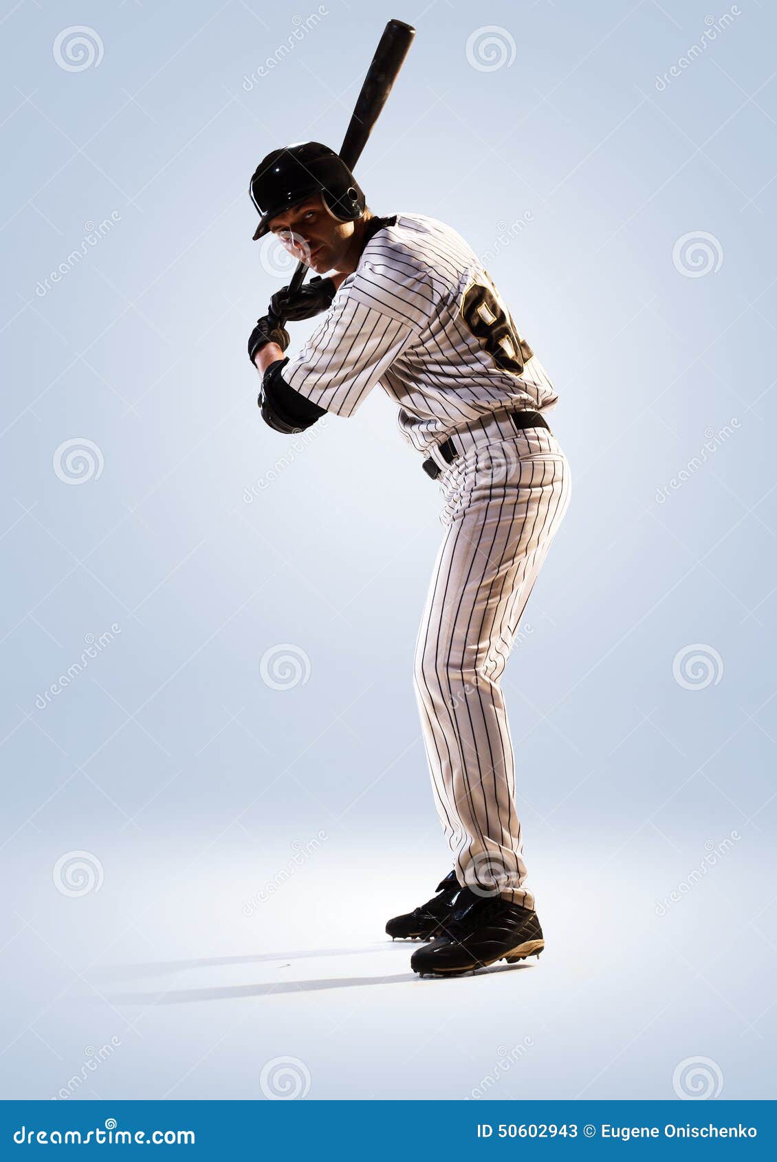 Isolated on White Professional Baseball Player Stock Image - Image of ...