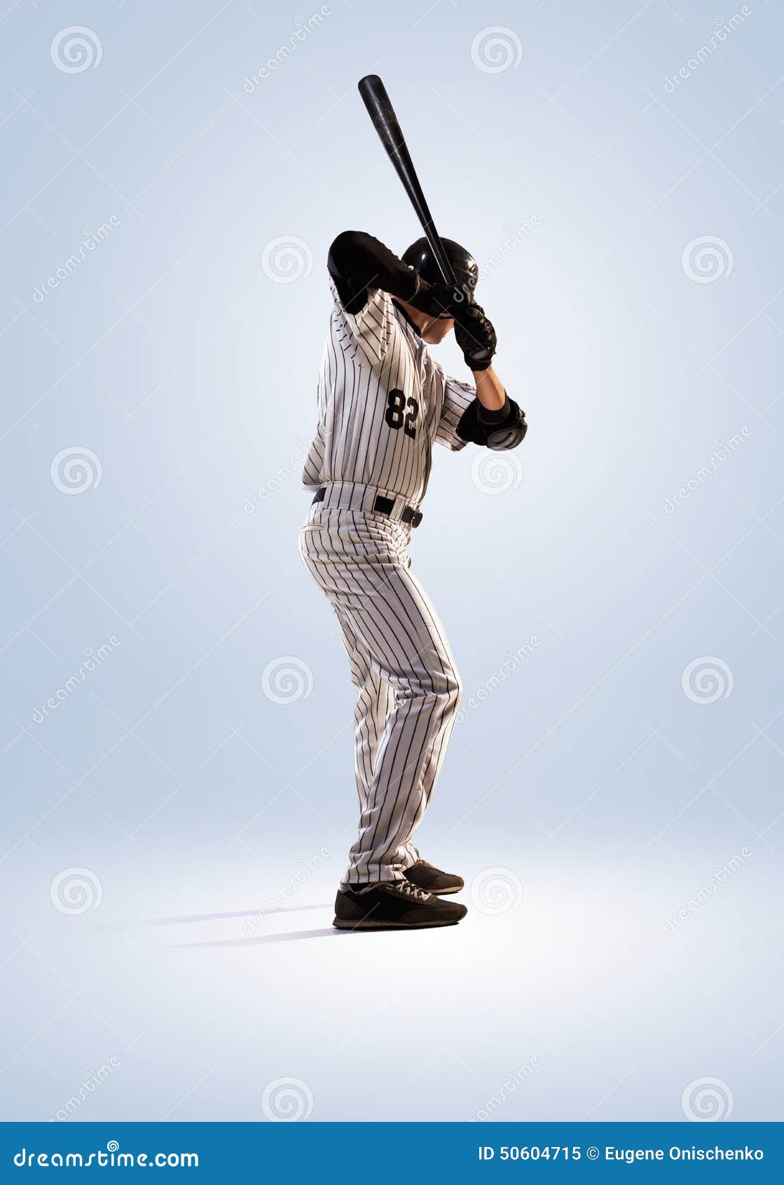 Isolated on White Professional Baseball Player Stock Image - Image of ...