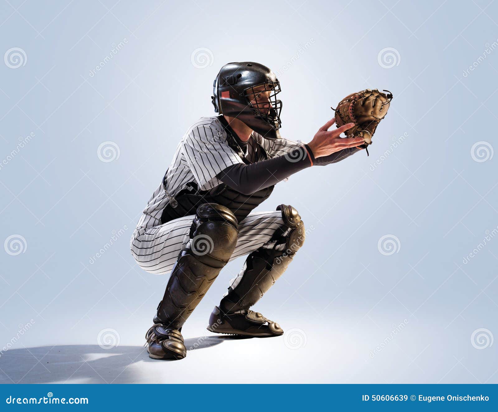 Isolated on White Professional Baseball Player Stock Image - Image of ...