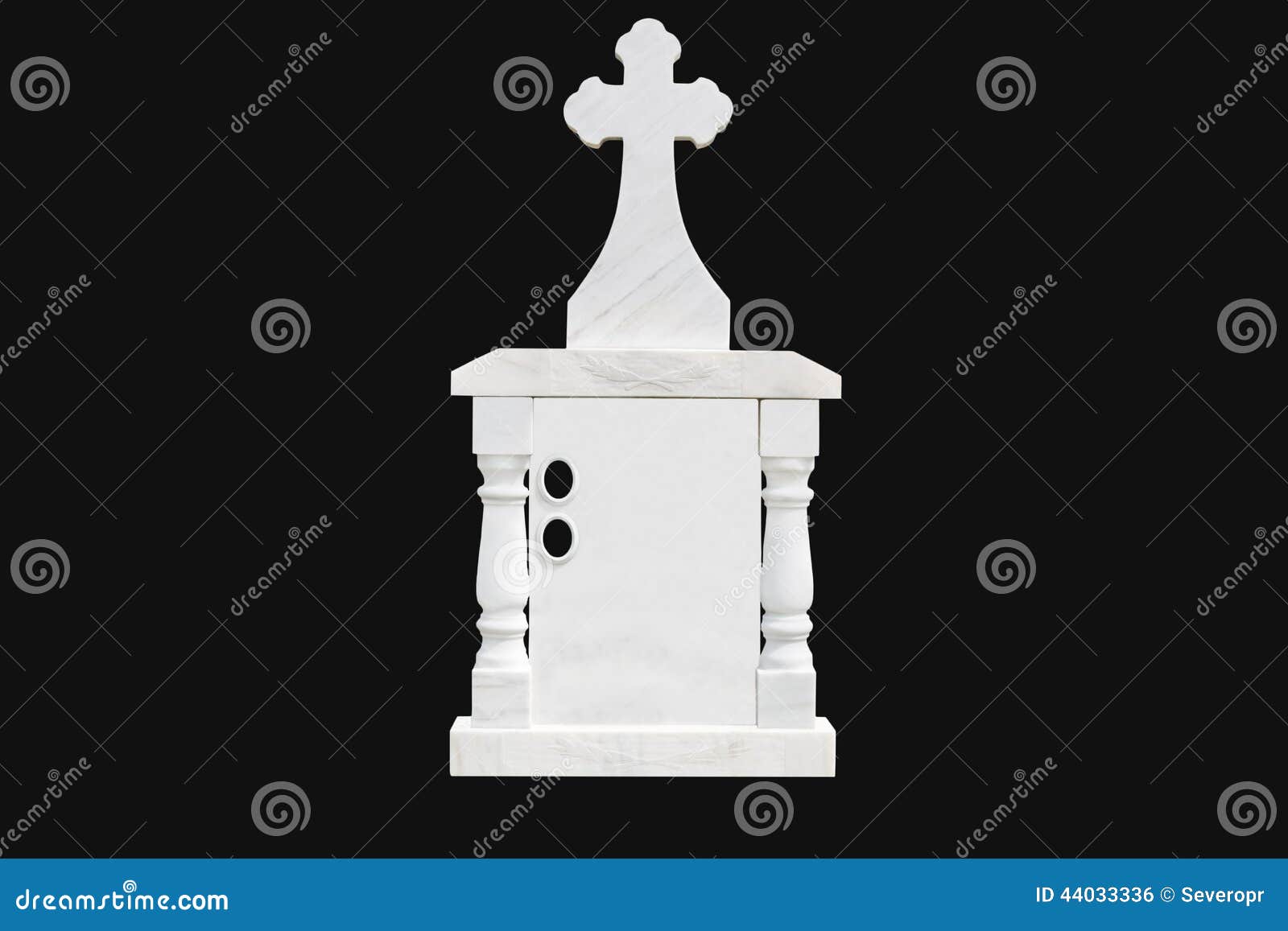 Isolated White Tombstone with Place for Photo and Text Stock Photo ...