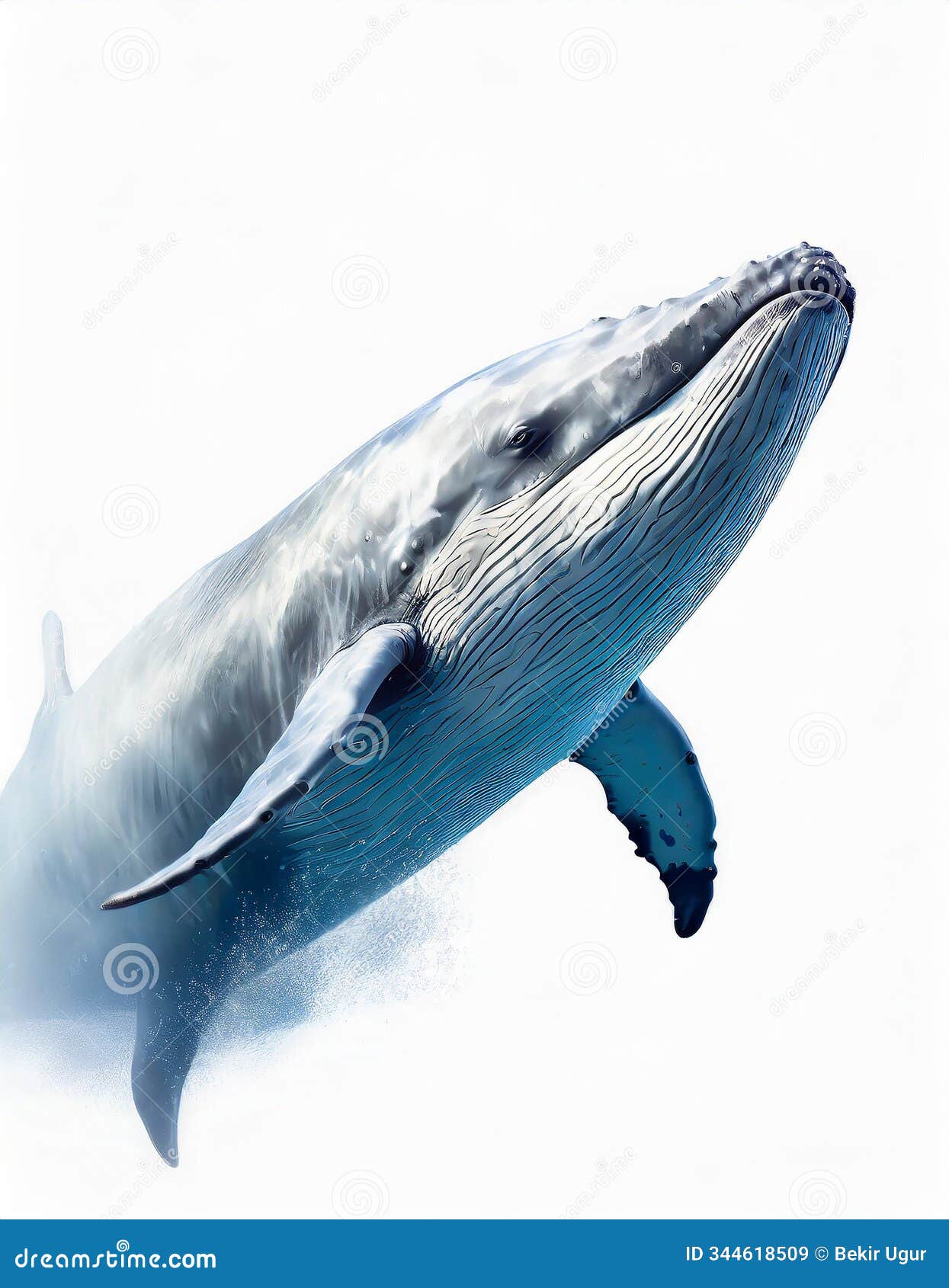 Isolated White Whale on White Stock Illustration - Illustration of ...