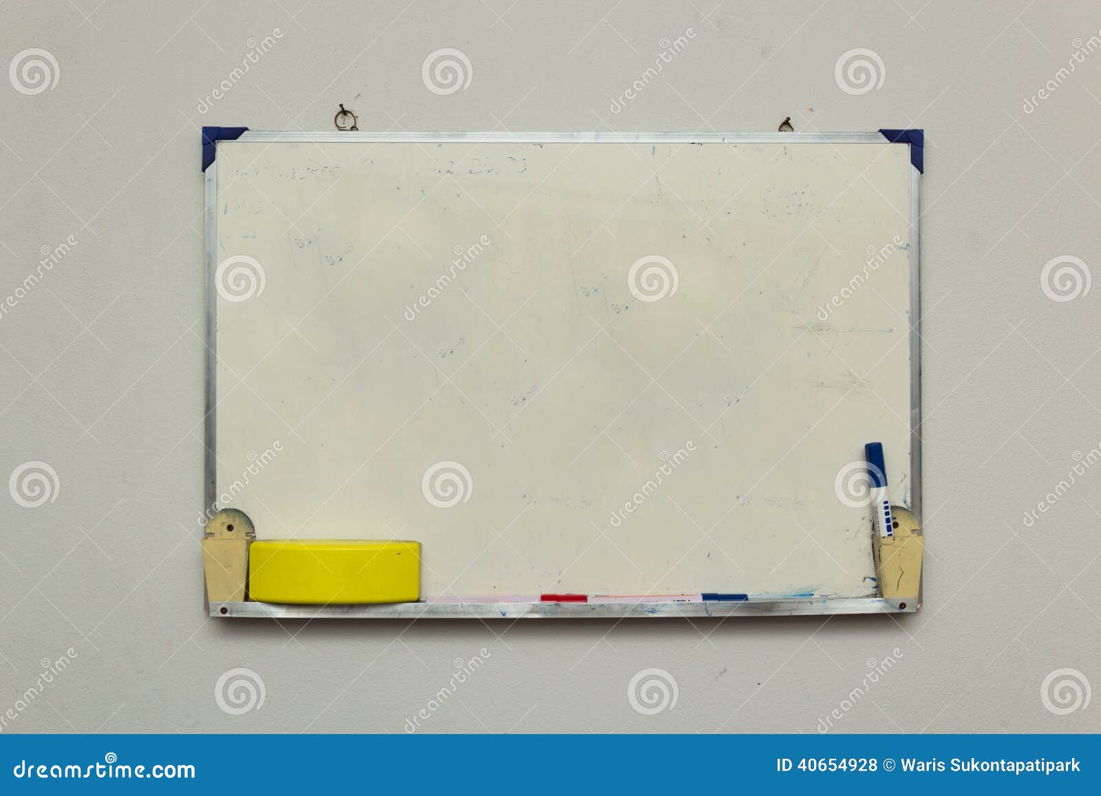 Isolated Whiteboard with Other Tools Stock Photo - Image of blank ...