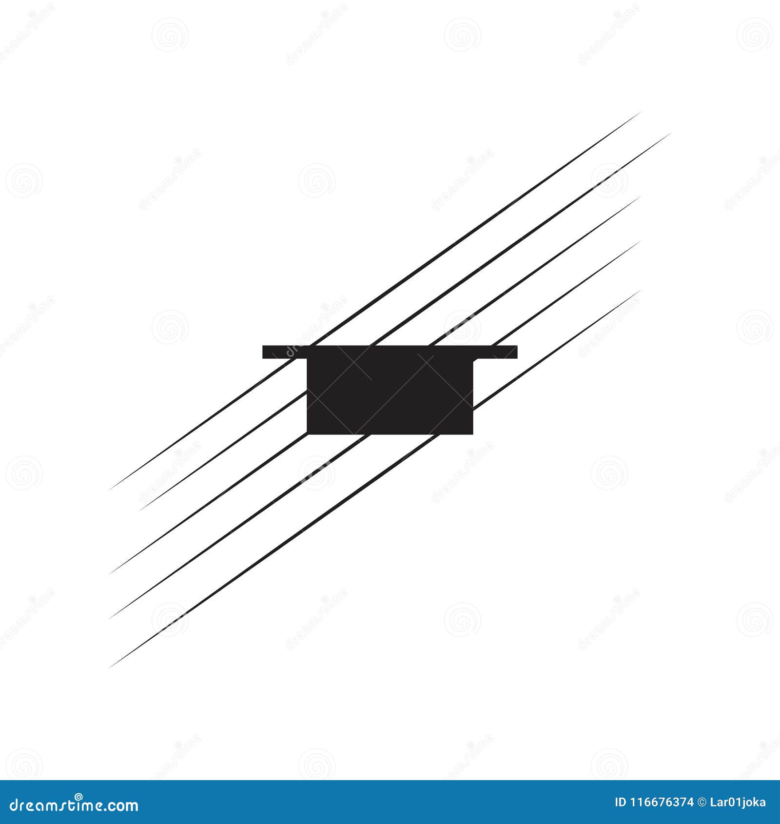 Isolated Whole Rest Note on a Pentagram Stock Vector - Illustration of ...