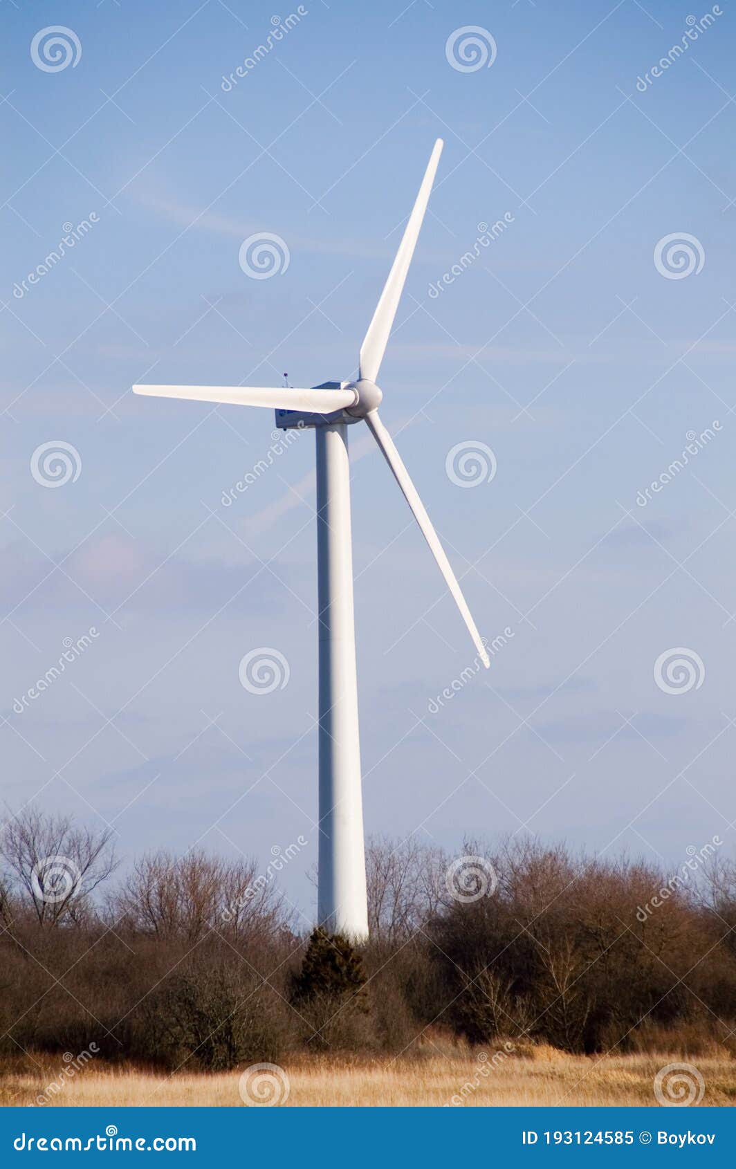 Isolated wind turbine stock image. Image of dioxide - 193124585