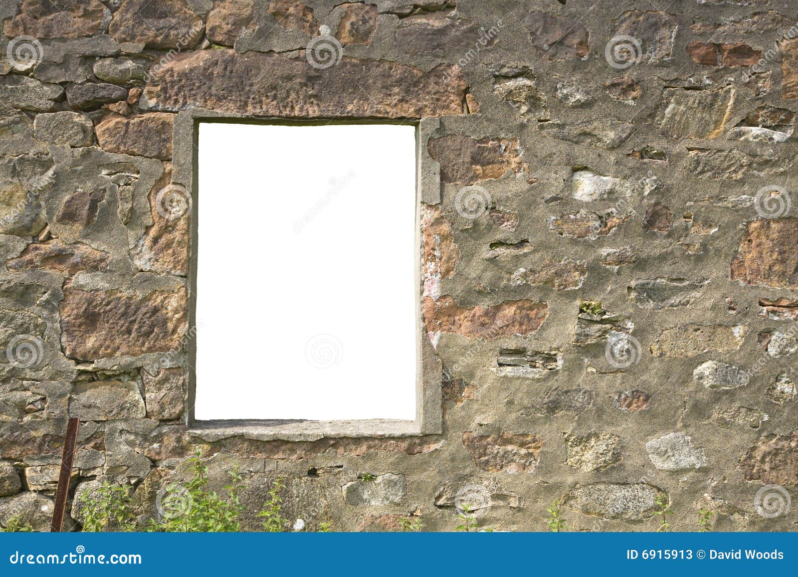 Isolated window stock image. Image of decay, ruin, cement - 6915913