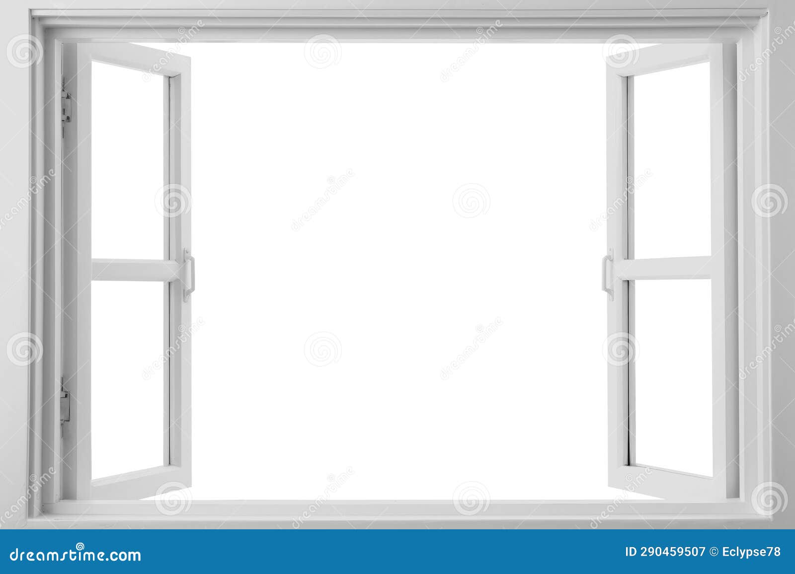 Isolated Window Frame with Transparent Background Stock Illustration ...