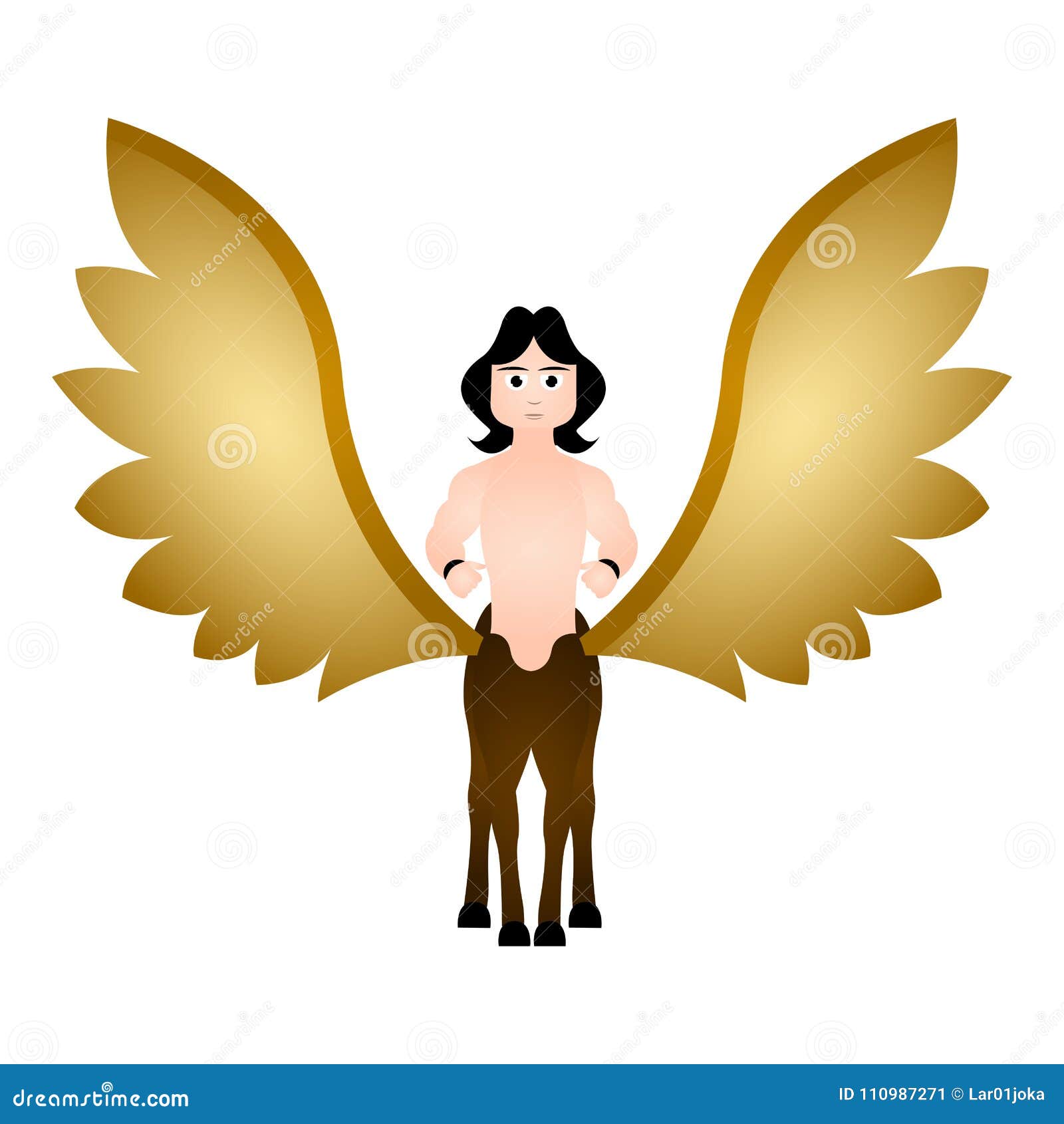 Winged Centaur. Fantasy Creature Stock Vector - Illustration of fairy ...