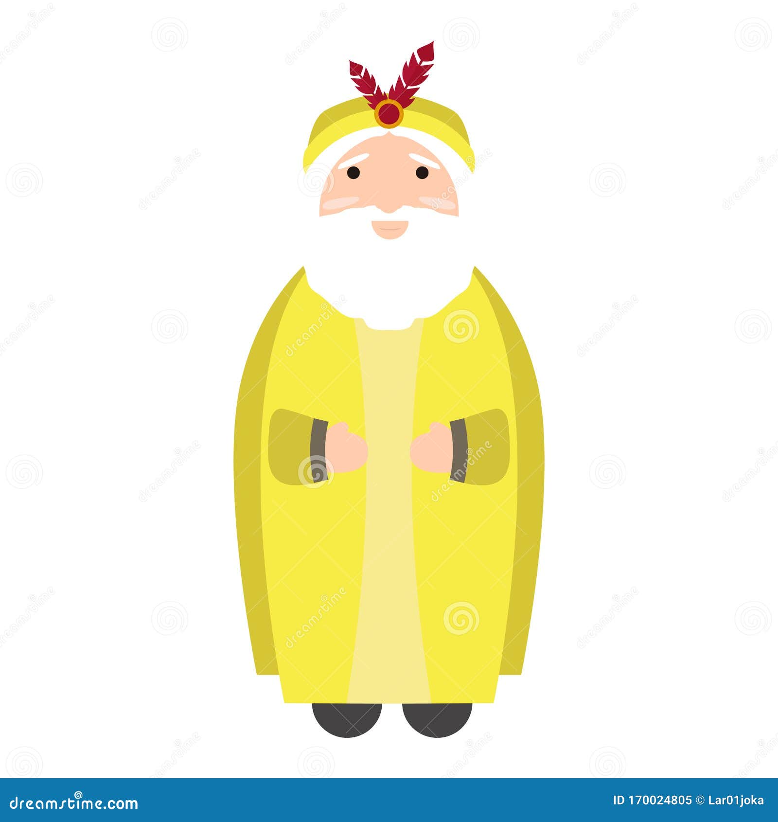 Isolated wise Man stock vector. Illustration of christmas - 170024805