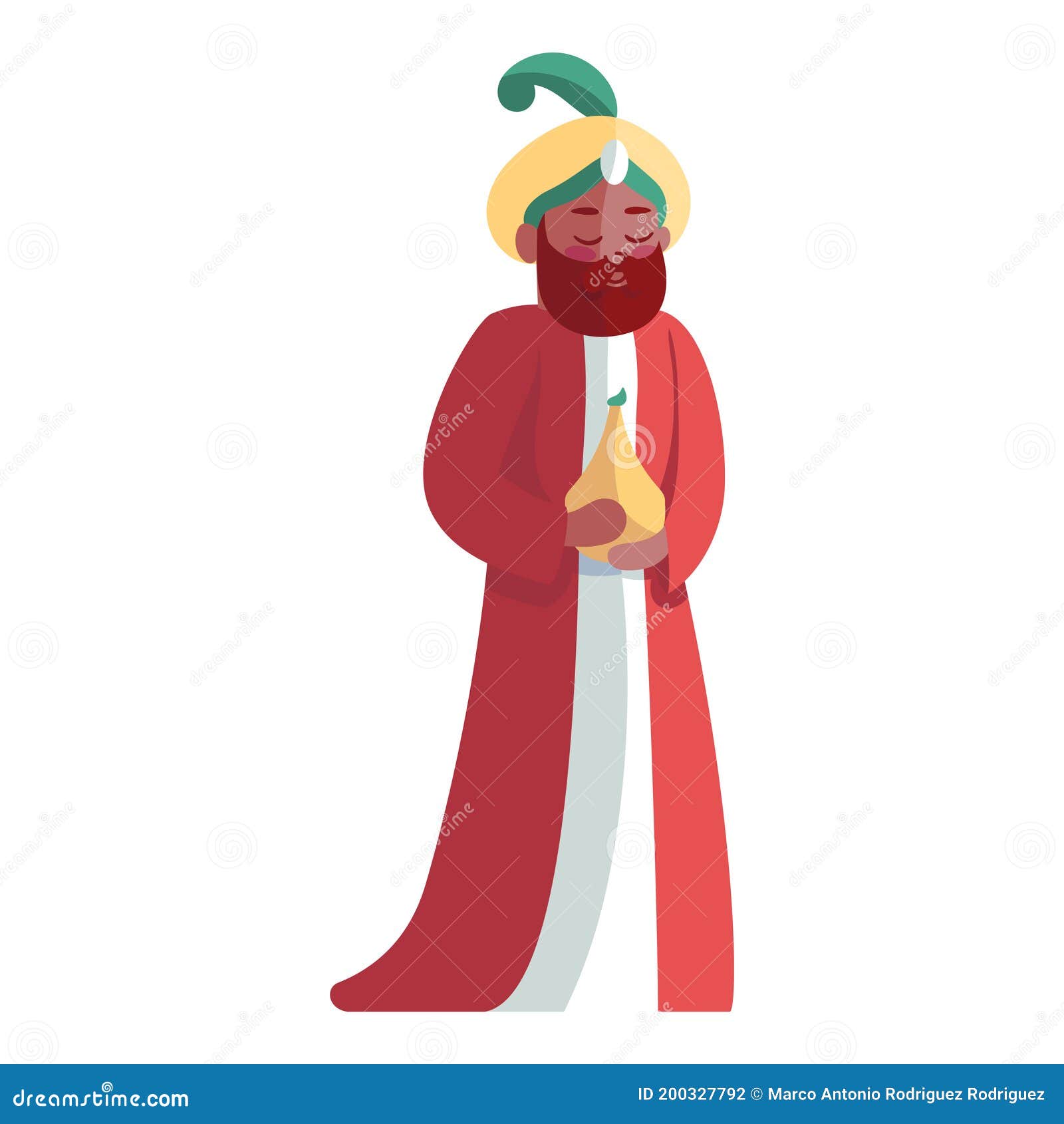 Isolated wise man icon stock vector. Illustration of character - 200327792