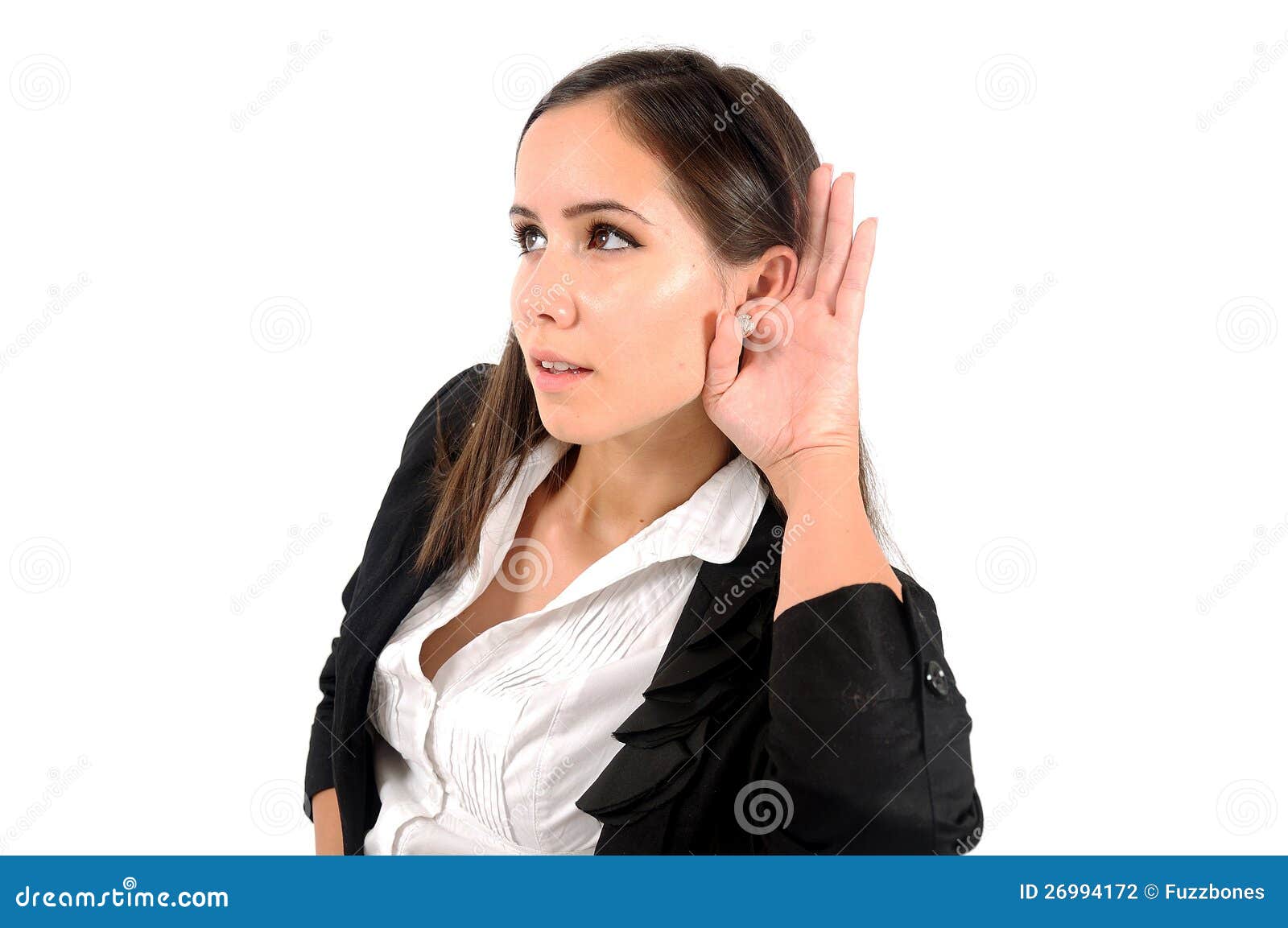 Isolated woman stock photo. Image of black, cute, attractive - 26994172