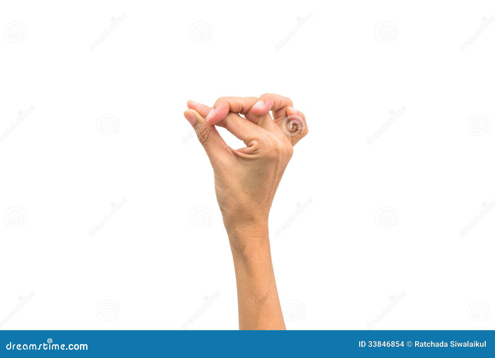 Isolated Woman Hand with Posture Stock Photo - Image of press, copy ...