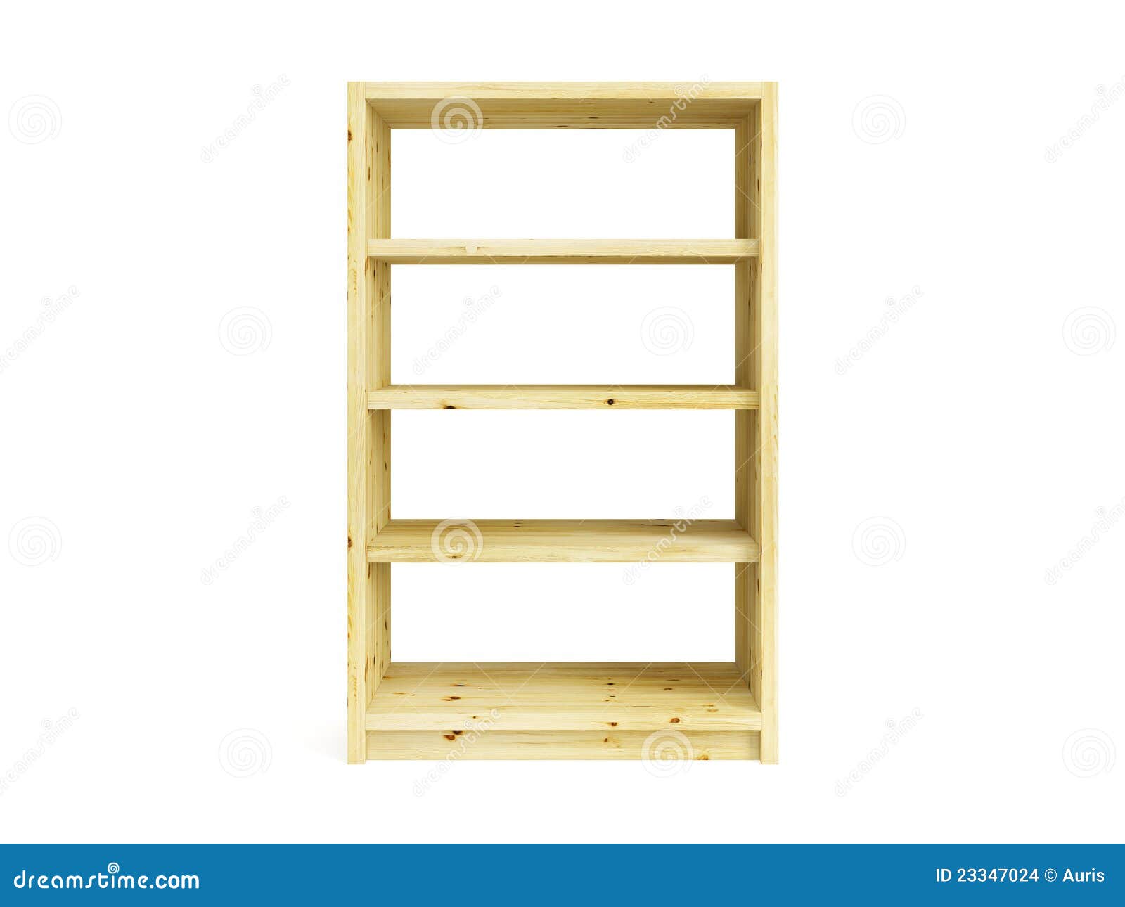 Isolated wooden bookcase stock illustration. Illustration of product ...