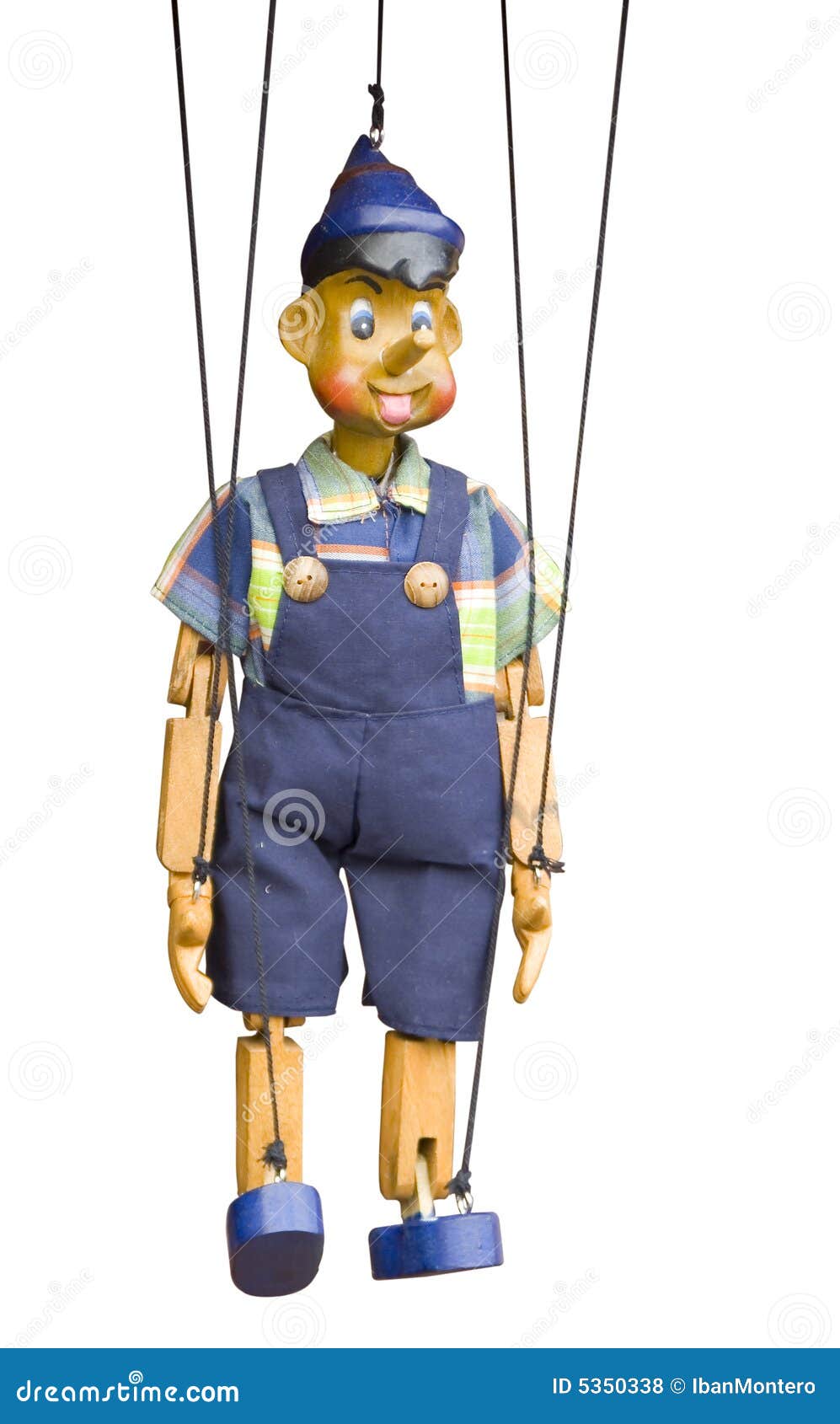 Isolated Wooden Puppet Royalty Free Stock Photos - Image: 5350338