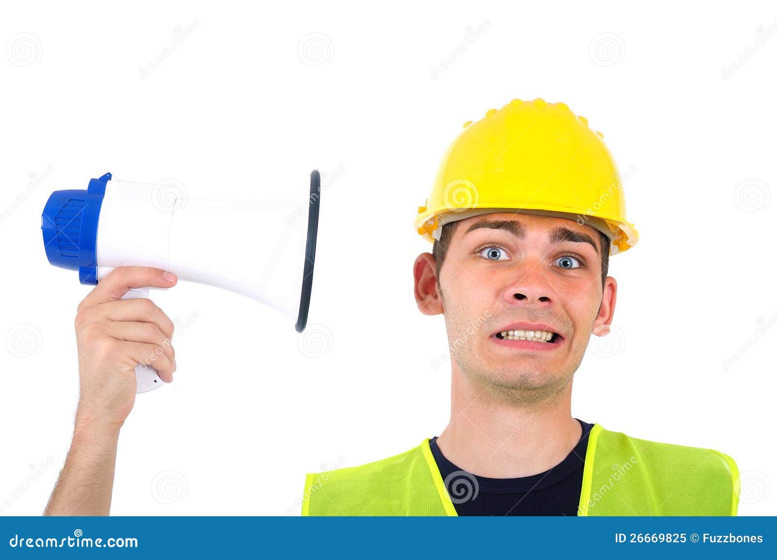 Isolated Worker with Helmet Stock Image - Image of engineer, people ...
