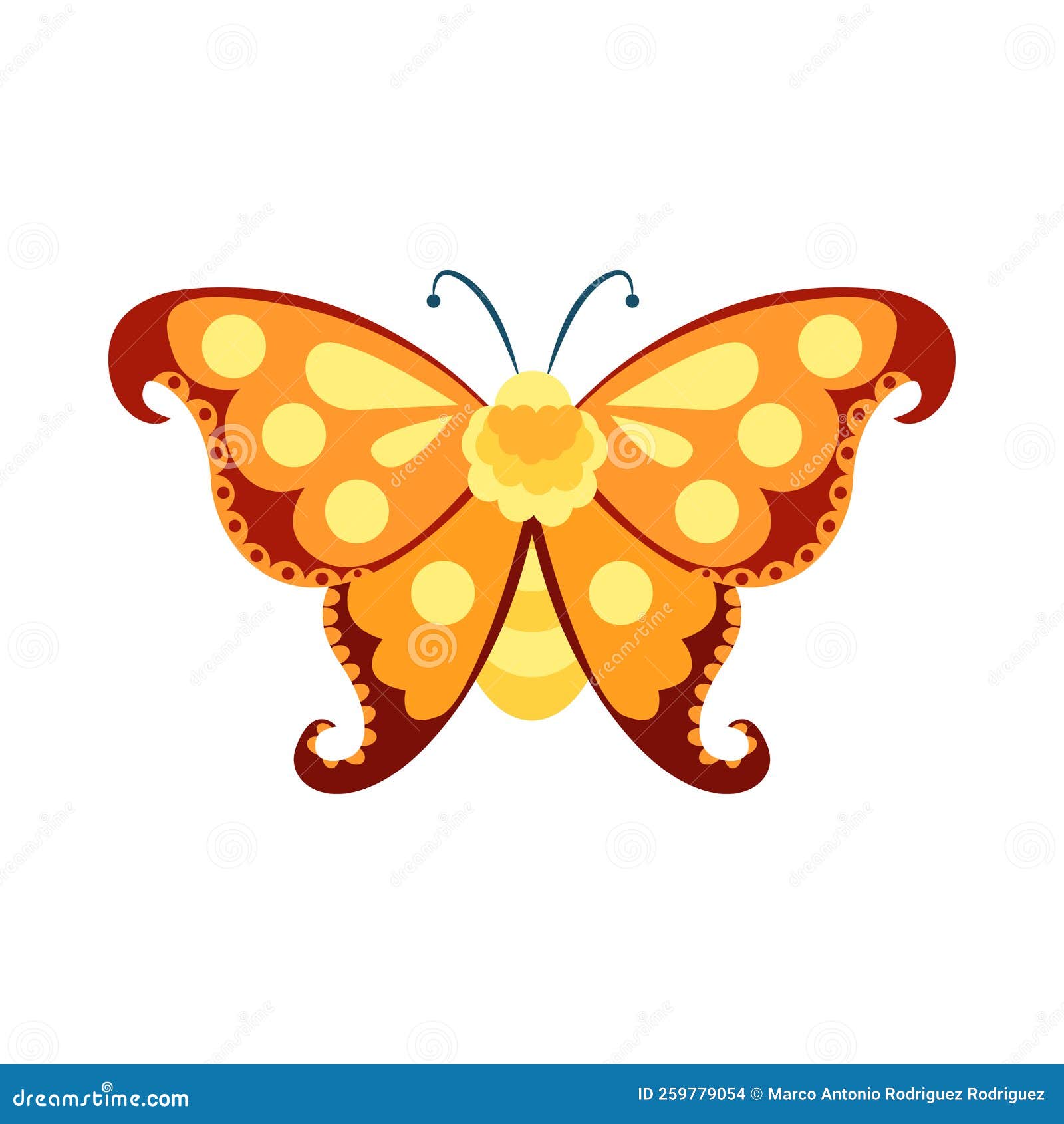 Isolated Yellow Butterfly Vector Illustration Stock Vector ...