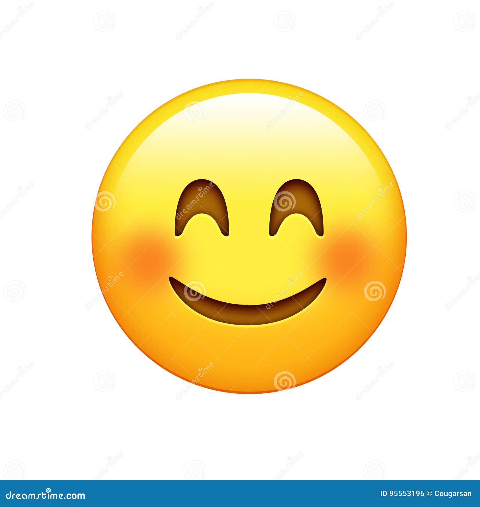 Smiley Face With Red Cheeks