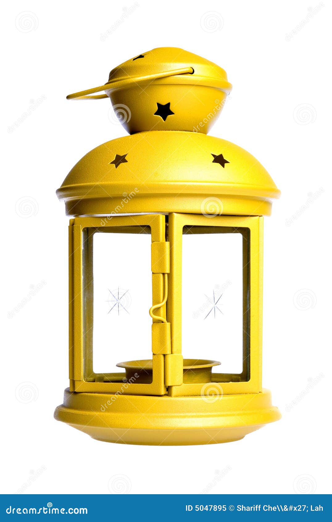 Isolated Yellow Lantern stock image. Image of lighted - 5047895