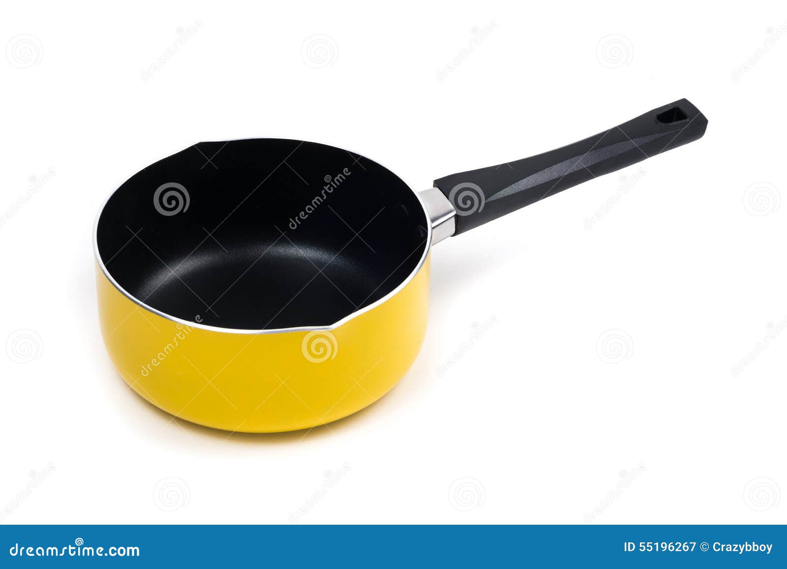 Isolated yellow pan stock image. Image of dinner, cooked - 55196267