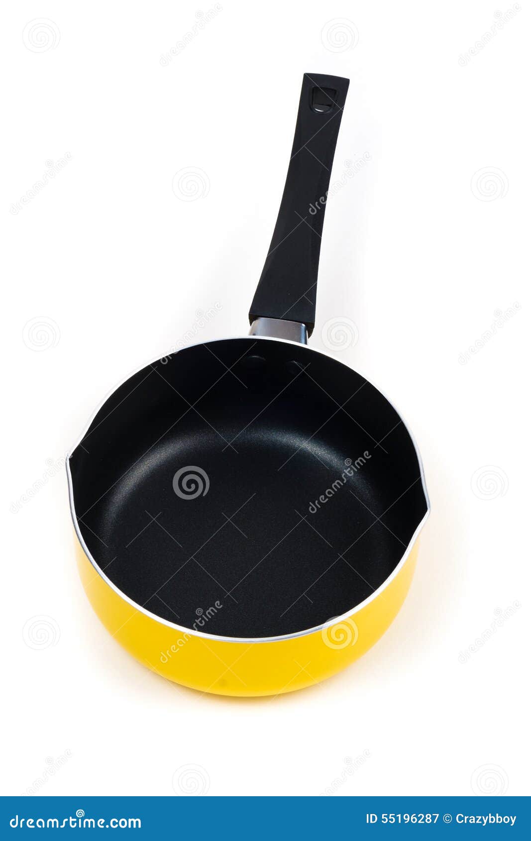 Isolated yellow pan stock image. Image of eating, dinner - 55196287