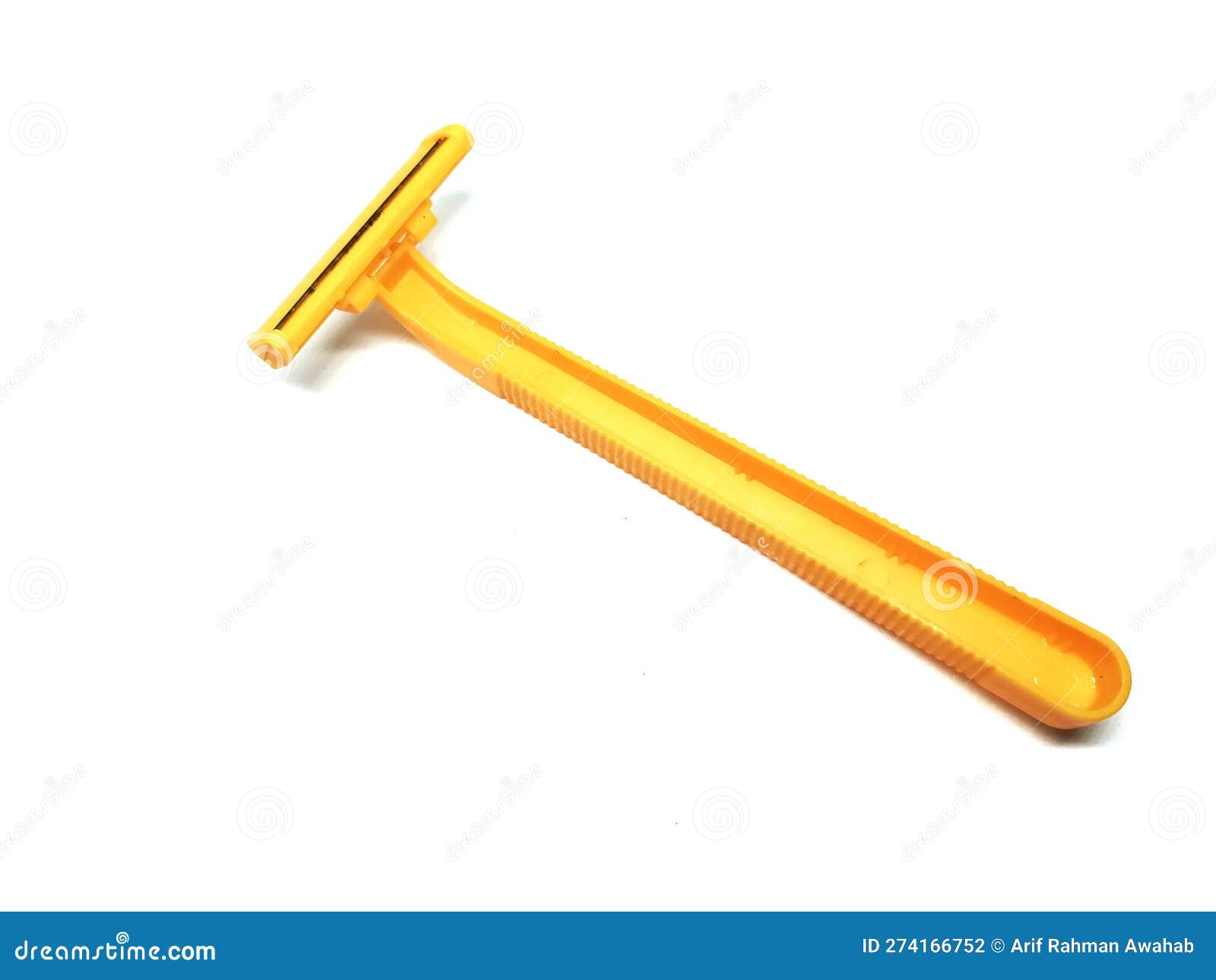 Isolated Yellow Razor on White Background Stock Photo - Image of shave ...