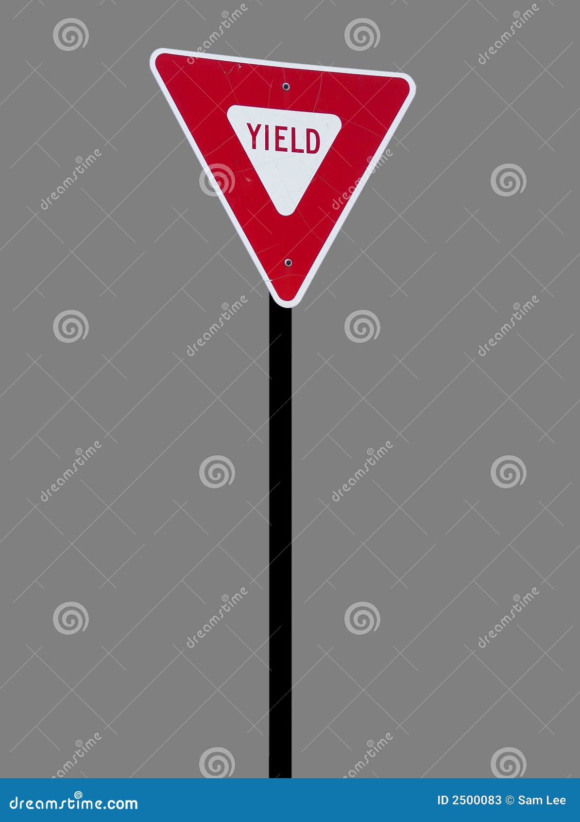 Yield Sign On A Background An Old Tree. Stock Photo | CartoonDealer.com ...