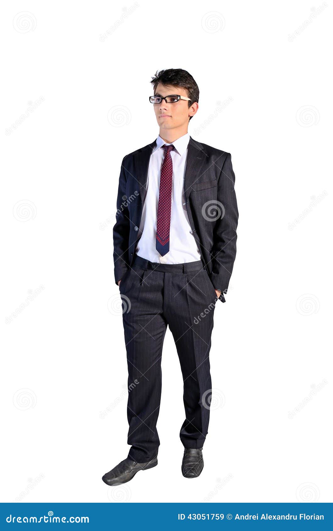 Isolated Young Business Man Stock Image - Image of corporate, formal ...