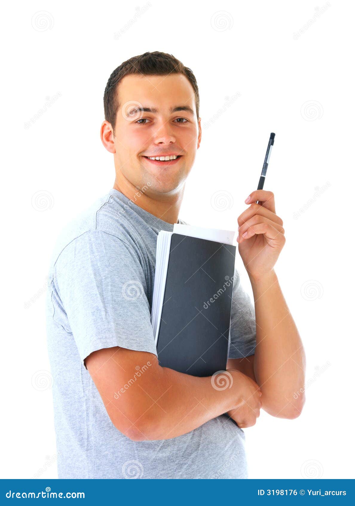 Isolated young man stock photo. Image of friendly, close - 3198176